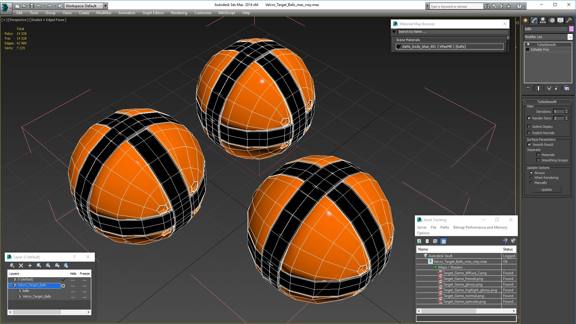 Velcro target balls 3D model - TurboSquid 1599229