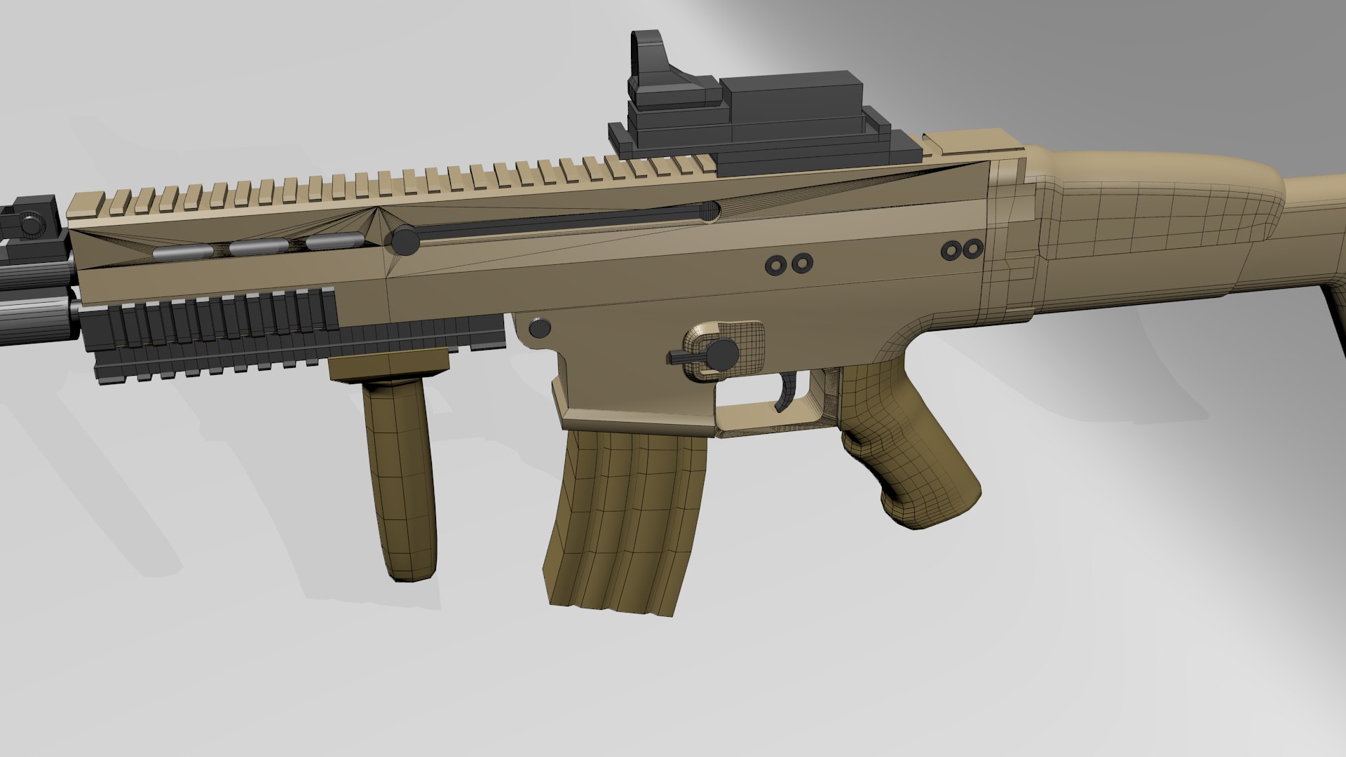 fabrique fn scar h 3d model