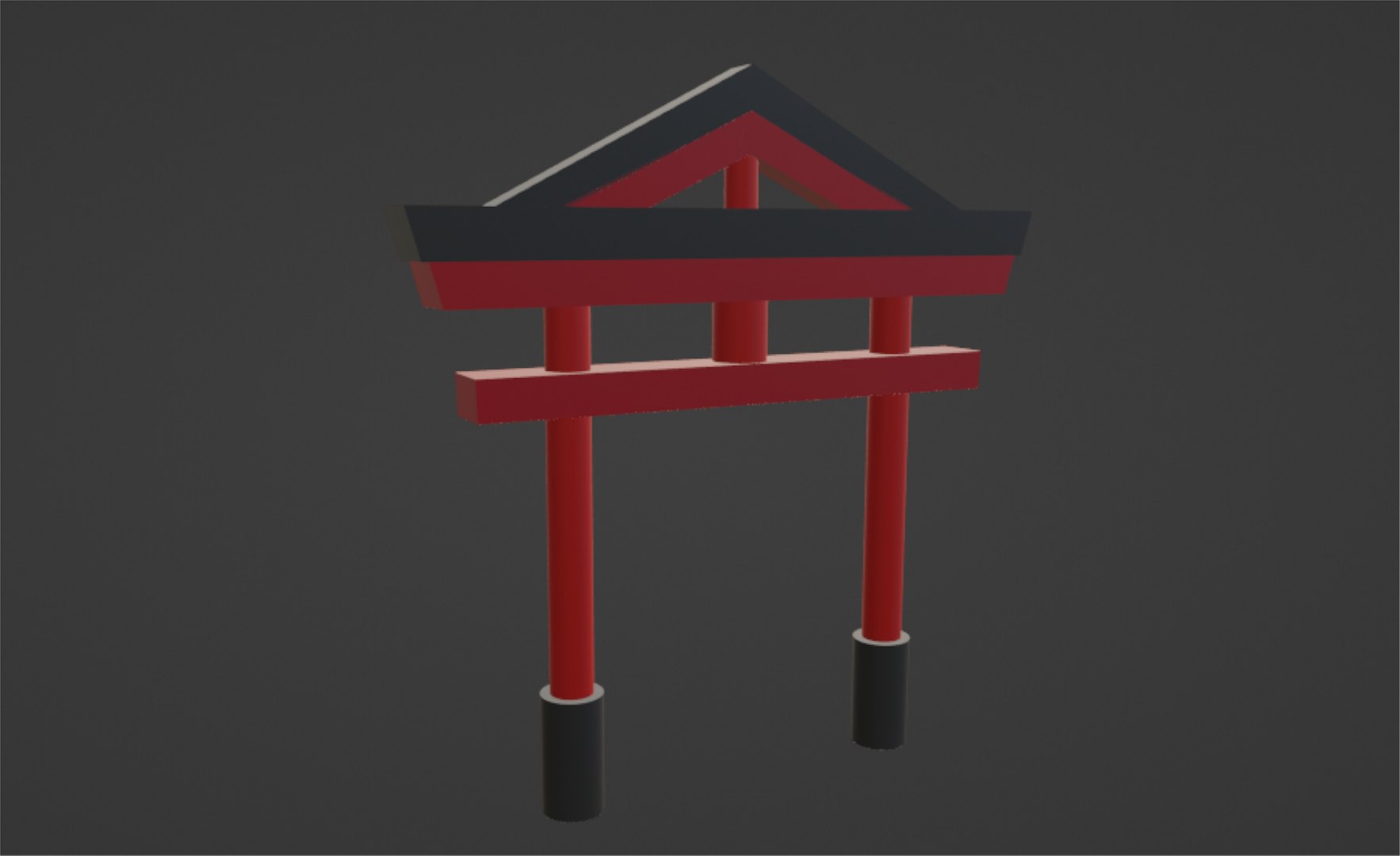 3D Model Torii Gate 2 - TurboSquid 2028849