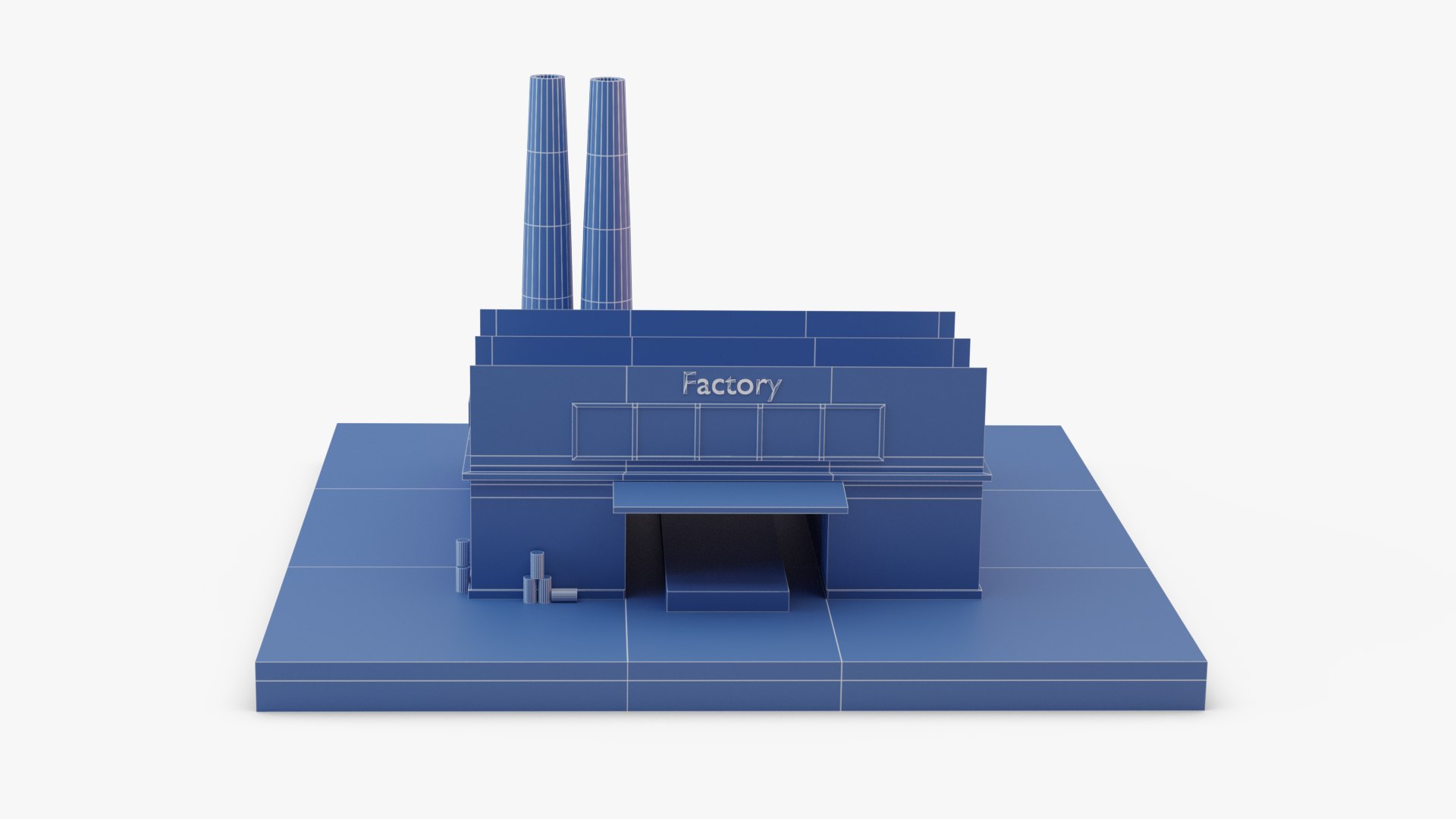 3D Factory Model - TurboSquid 2070017