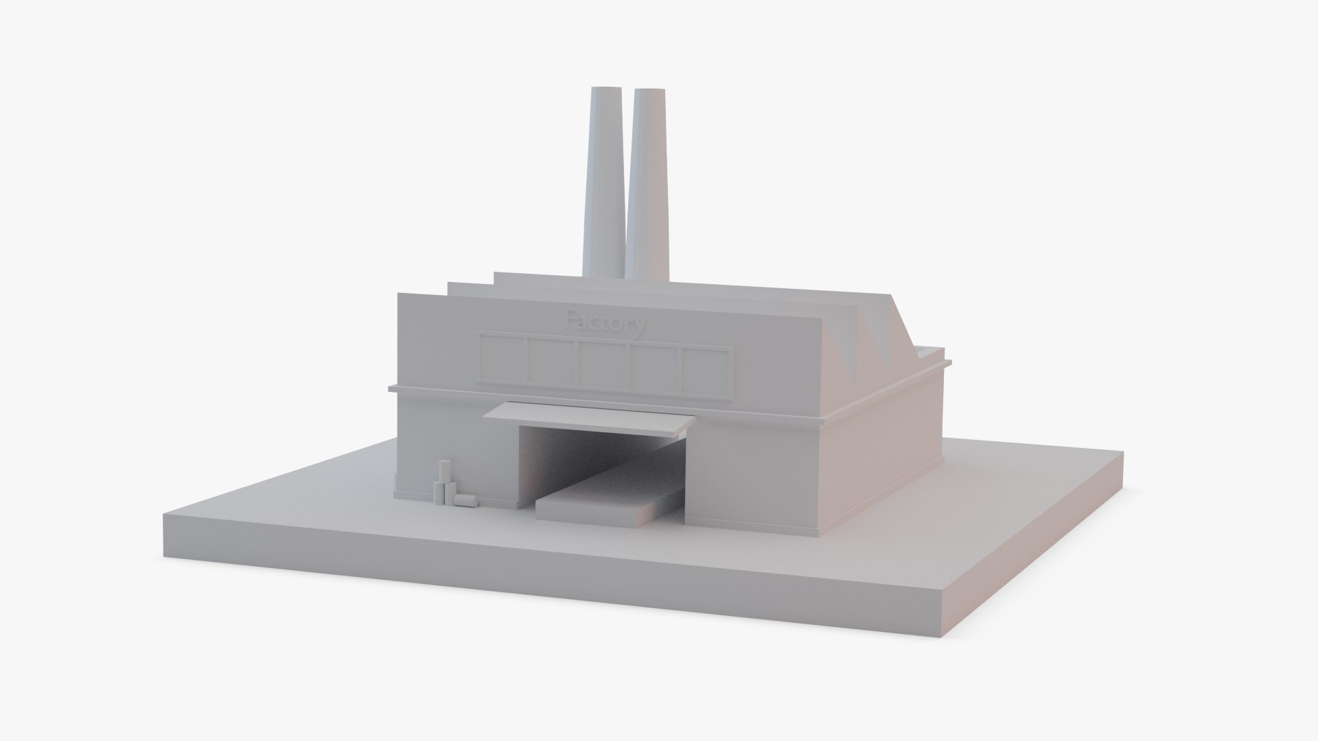 3D Factory Model - TurboSquid 2070017