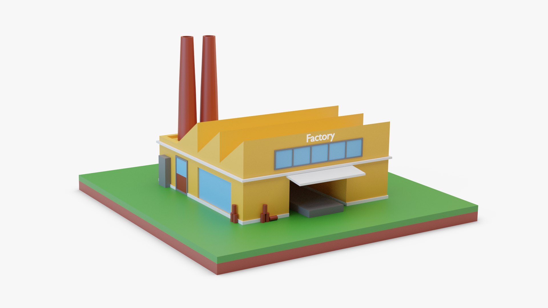 3D Factory Model - TurboSquid 2070017