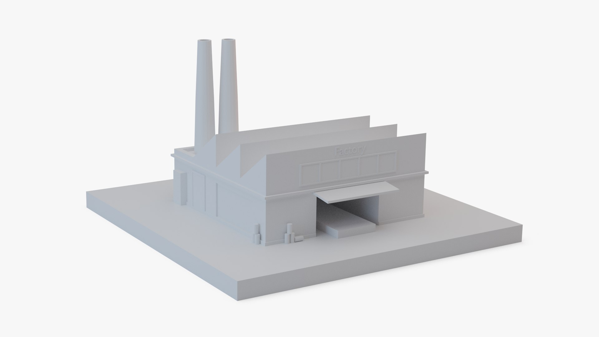 3D Factory Model - TurboSquid 2070017