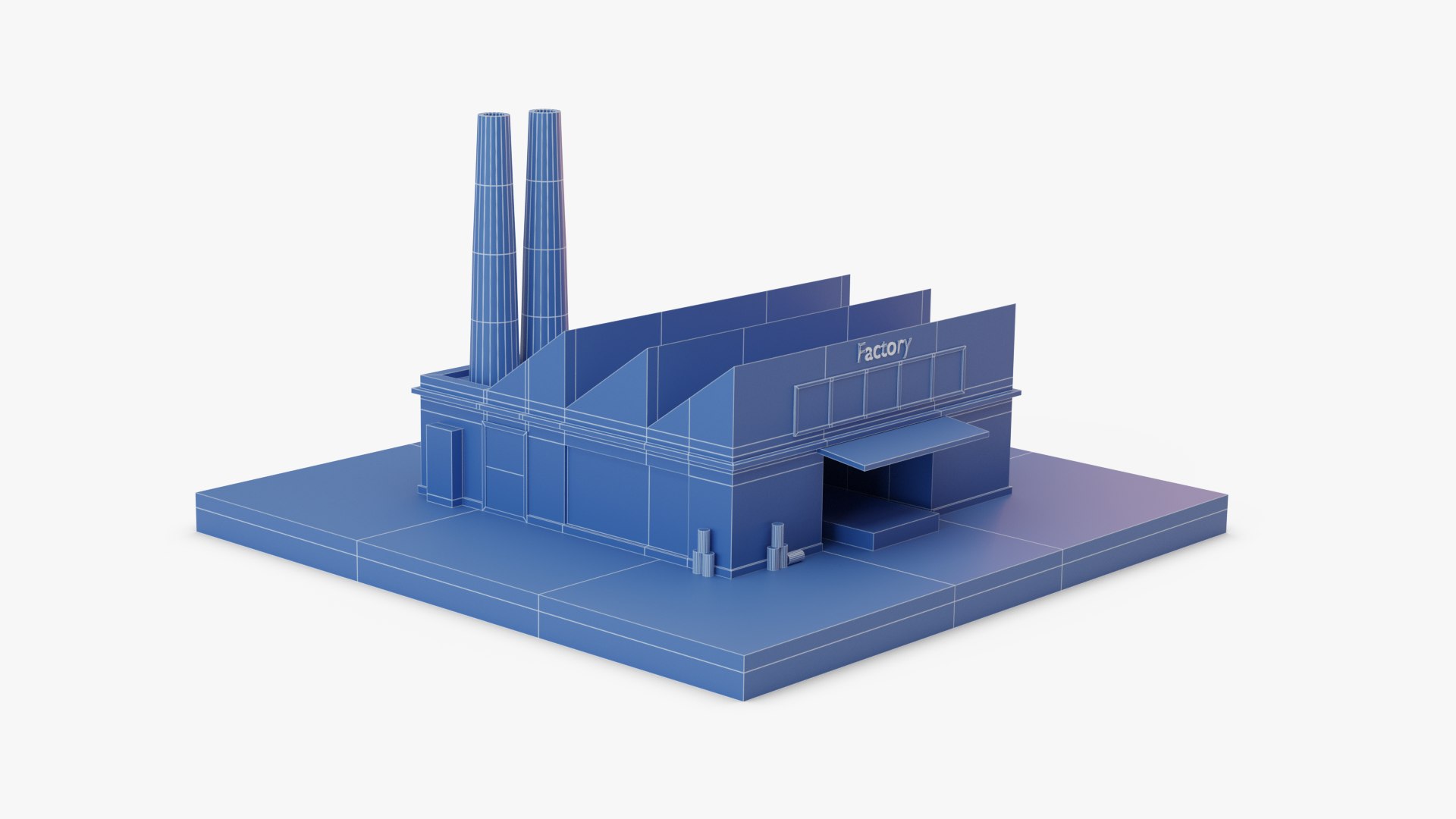 3D Factory Model - TurboSquid 2070017