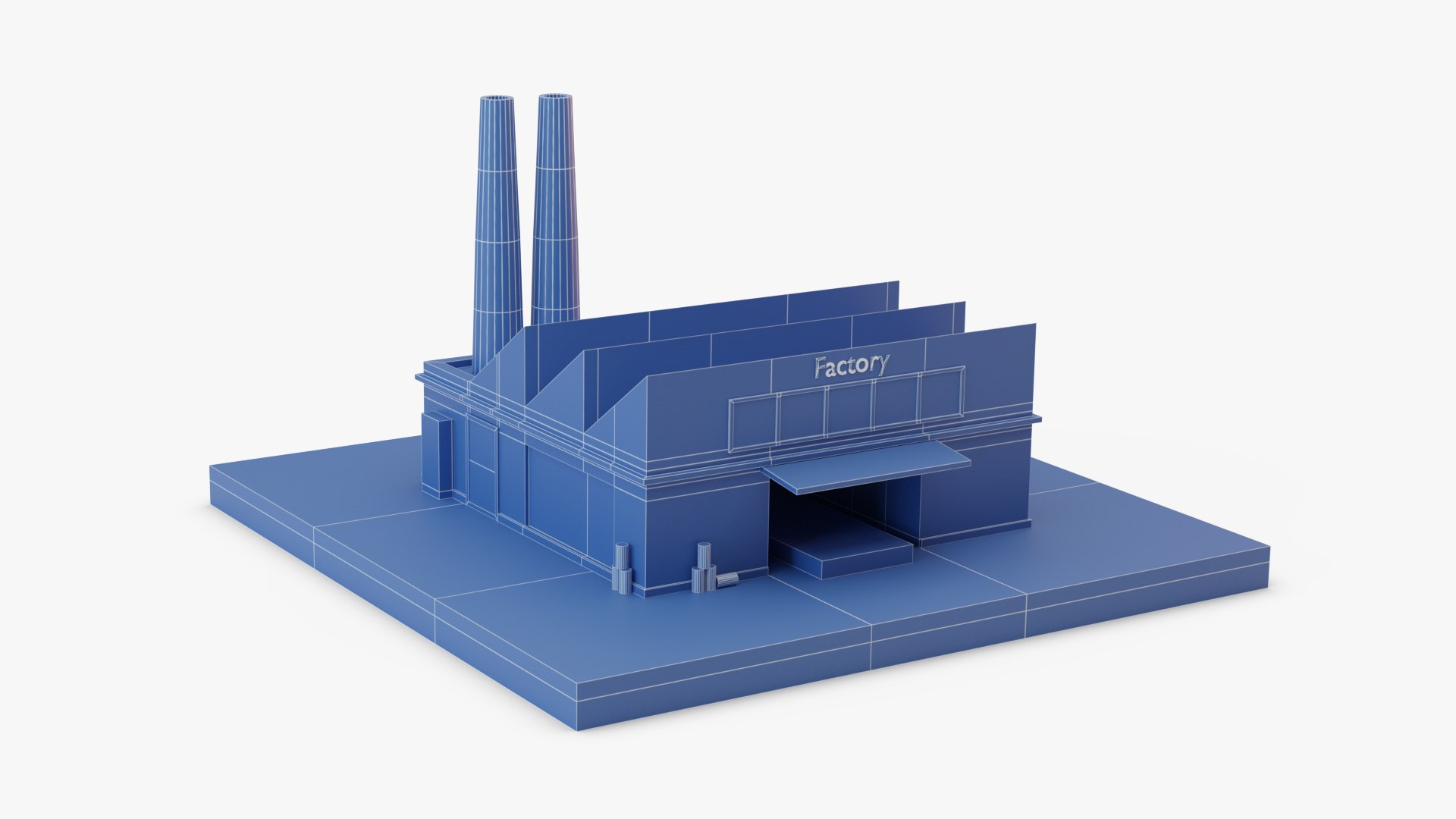 3D Factory Model - TurboSquid 2070017