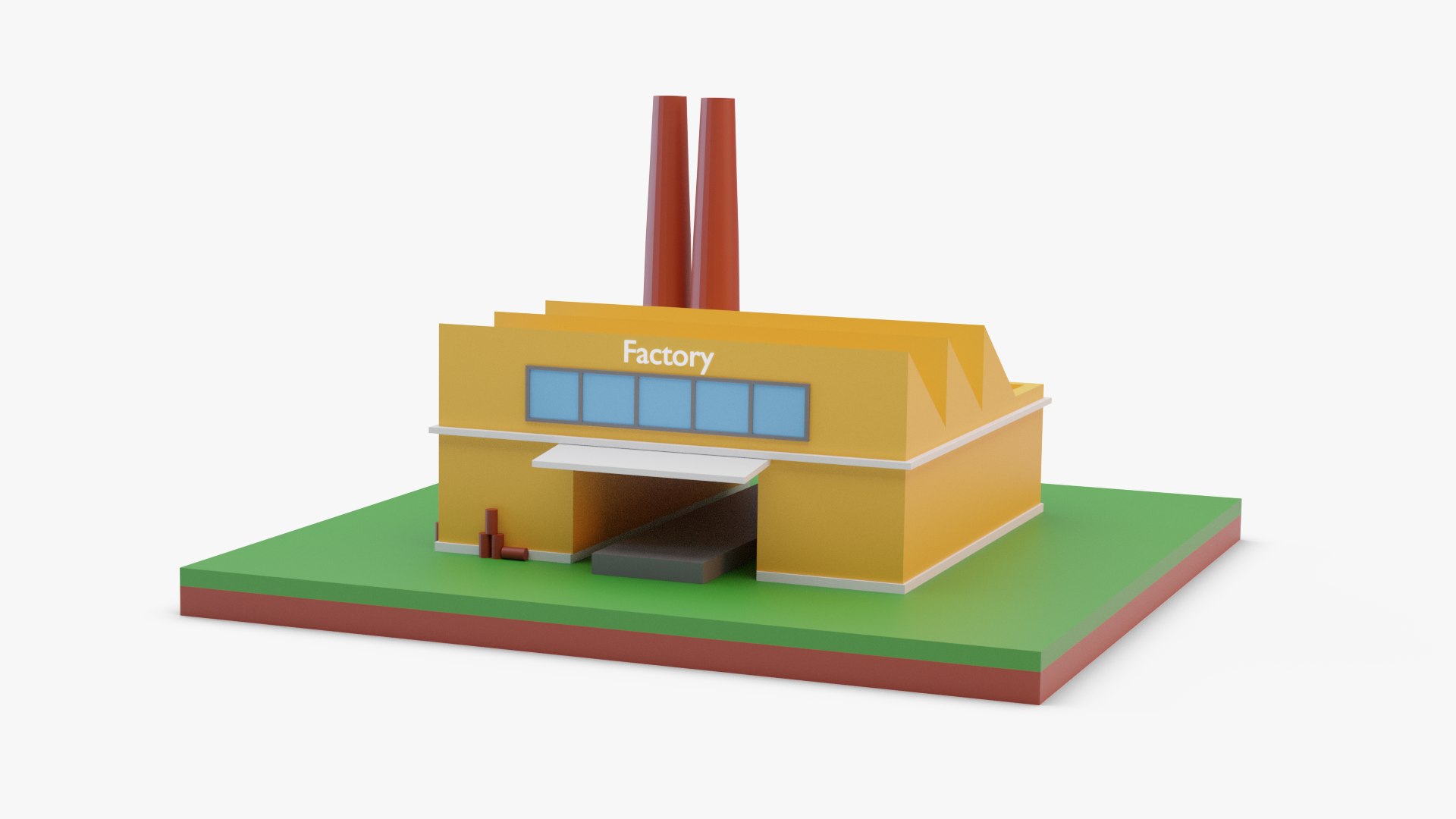 3D Factory Model - TurboSquid 2070017