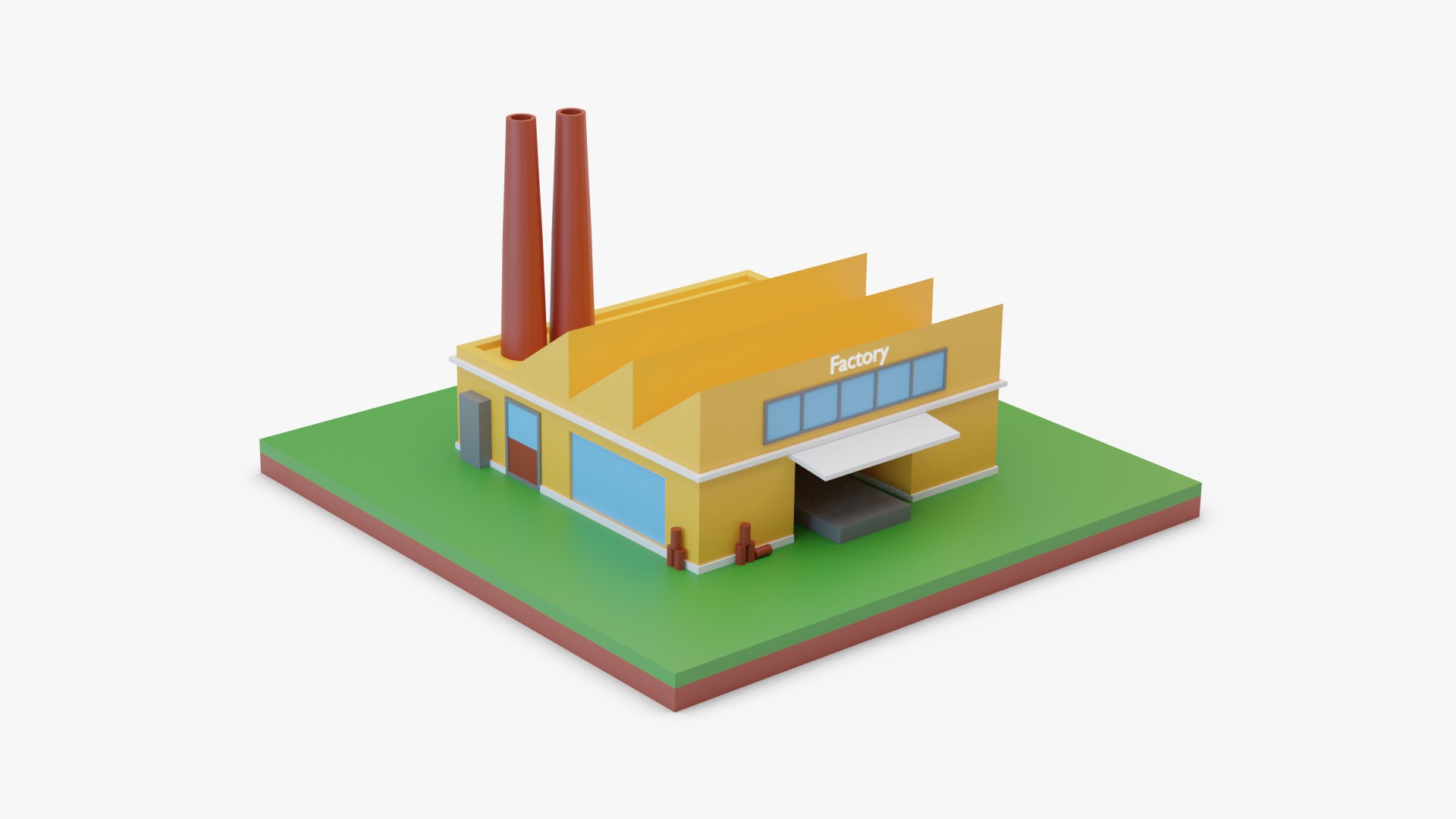 3D Factory Model - TurboSquid 2070017