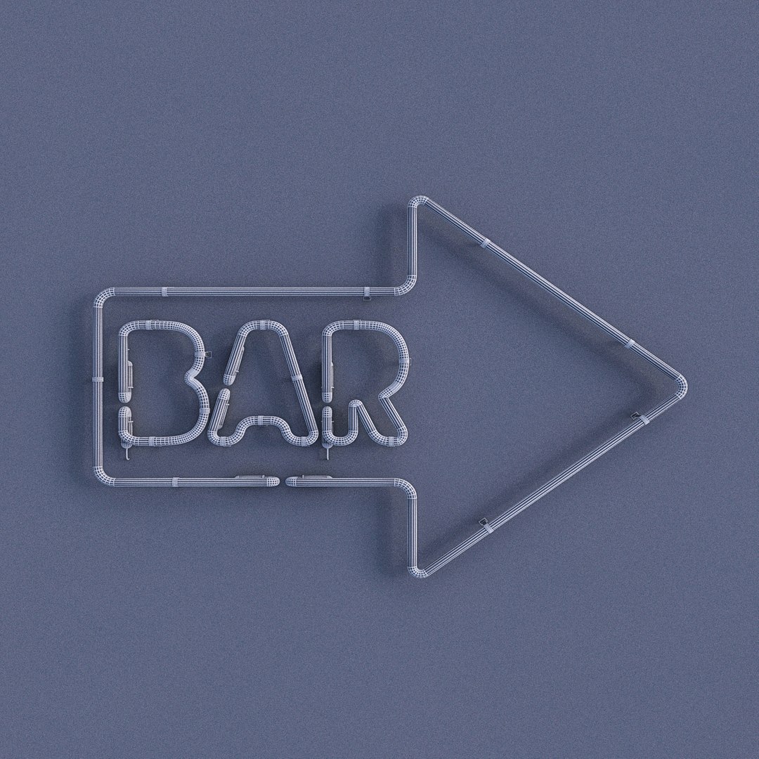 3D Neon Sign - TurboSquid 1438222
