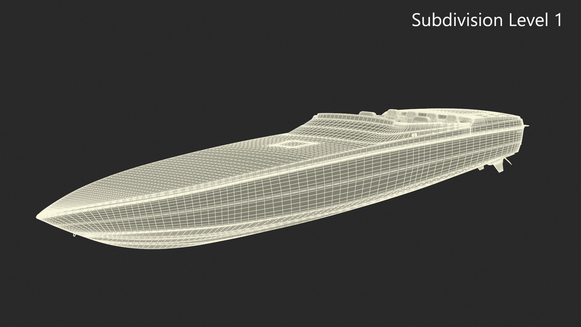 3D Cigarette Boat 515 Black - TurboSquid 2284578
