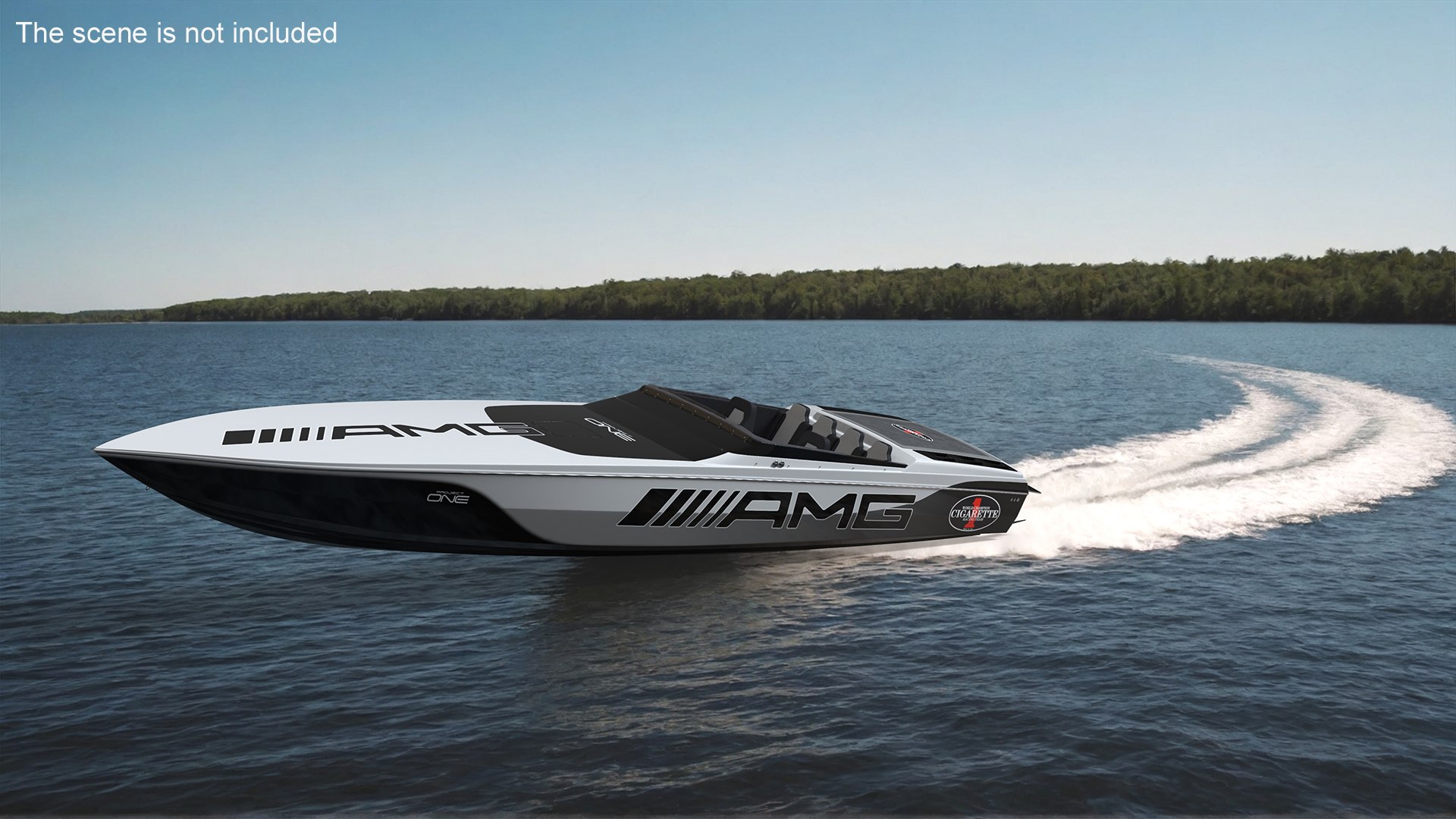 3D Cigarette Boat 515 Black - TurboSquid 2284578