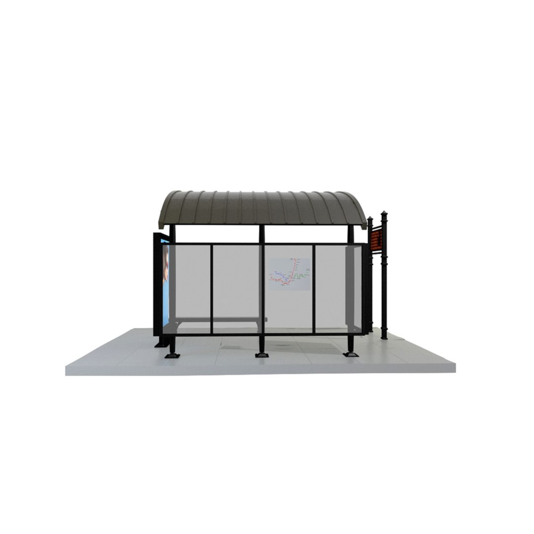 3d Bus Stop Model