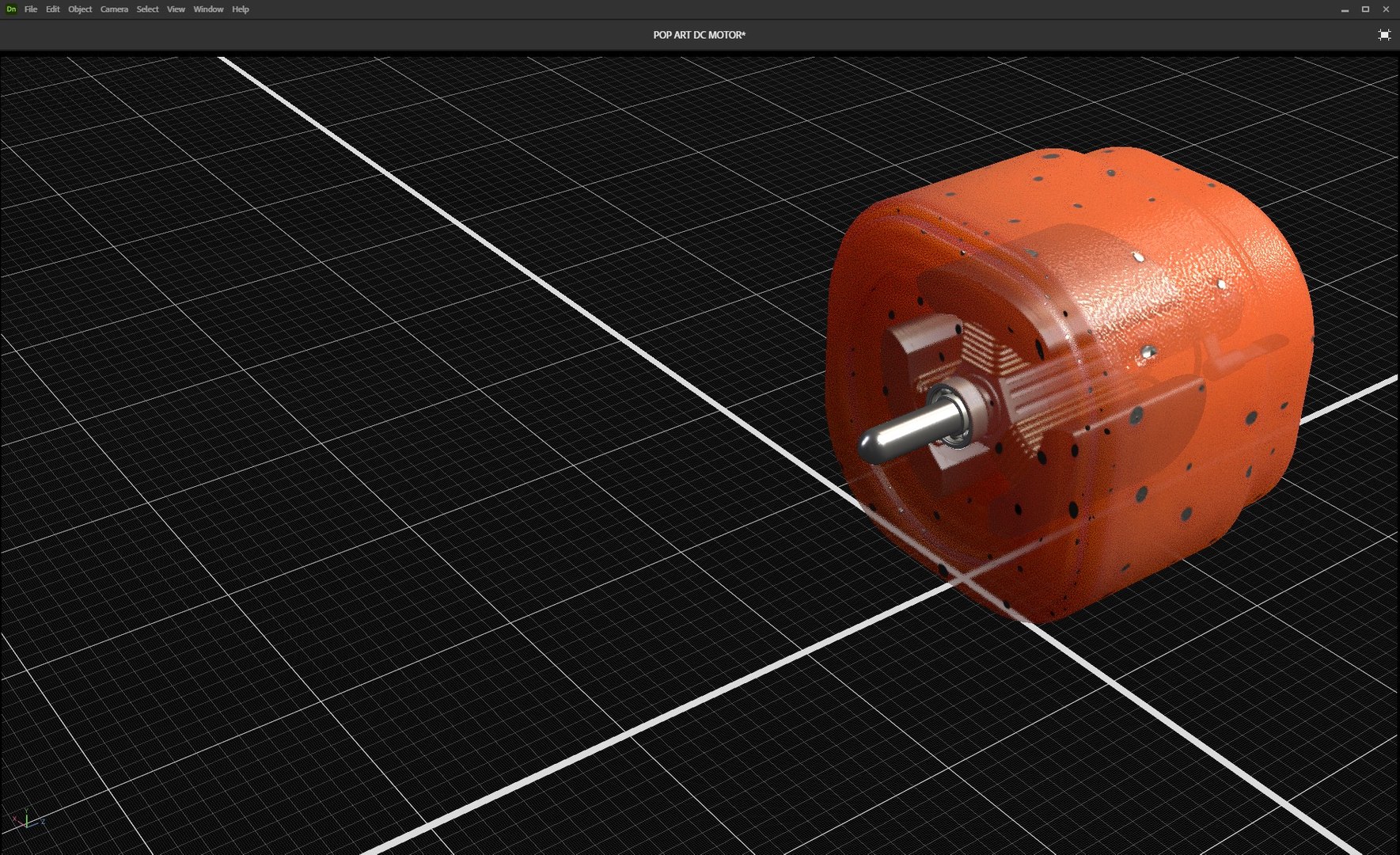 3D Pop Art DC Motor Model - TurboSquid 2327006
