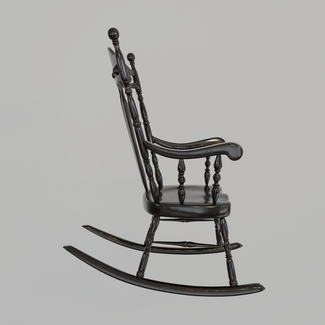 3D Model Rocking Chair - TurboSquid 2082585
