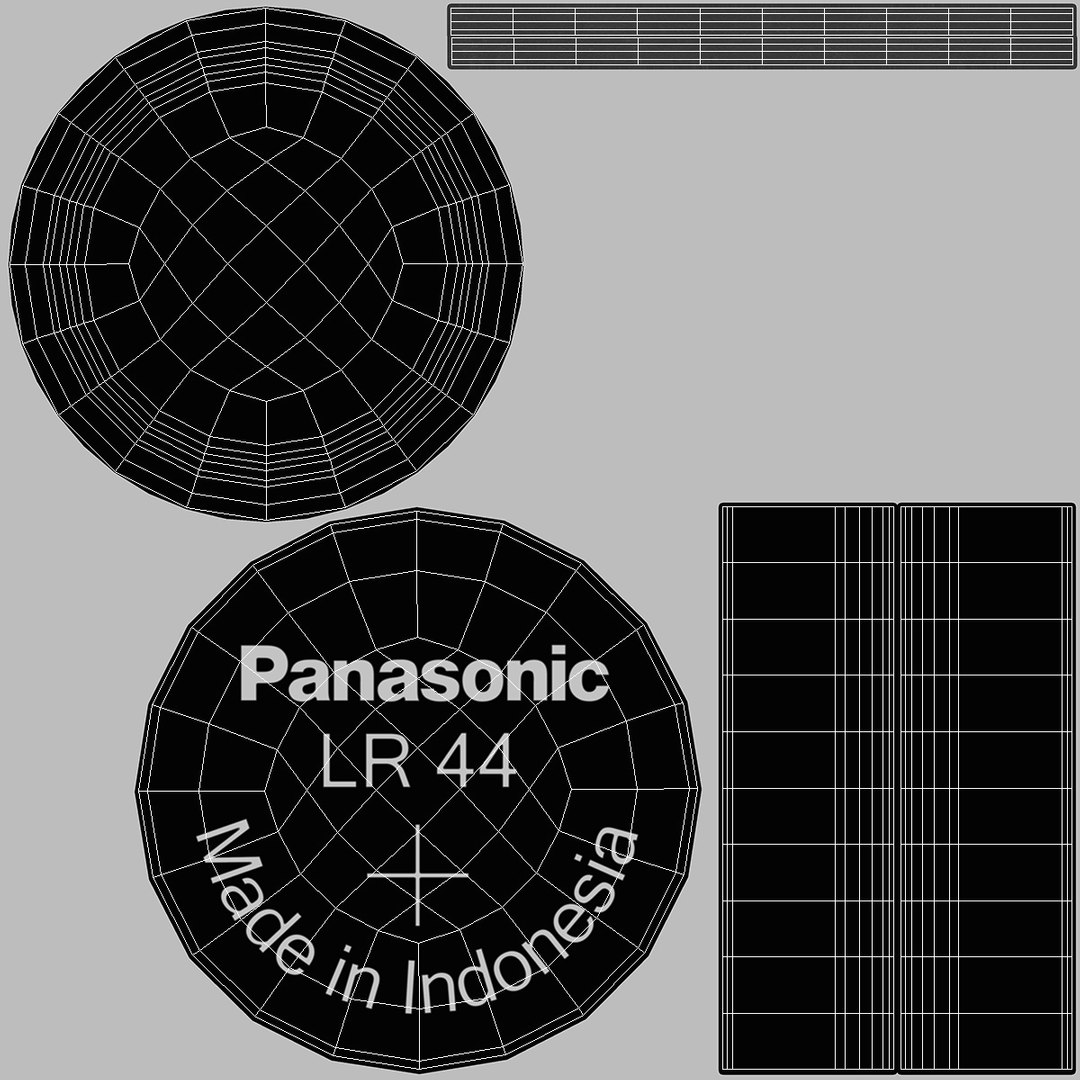 Button Cells Battery Panasonic Collection 3D Model - TurboSquid 2298712