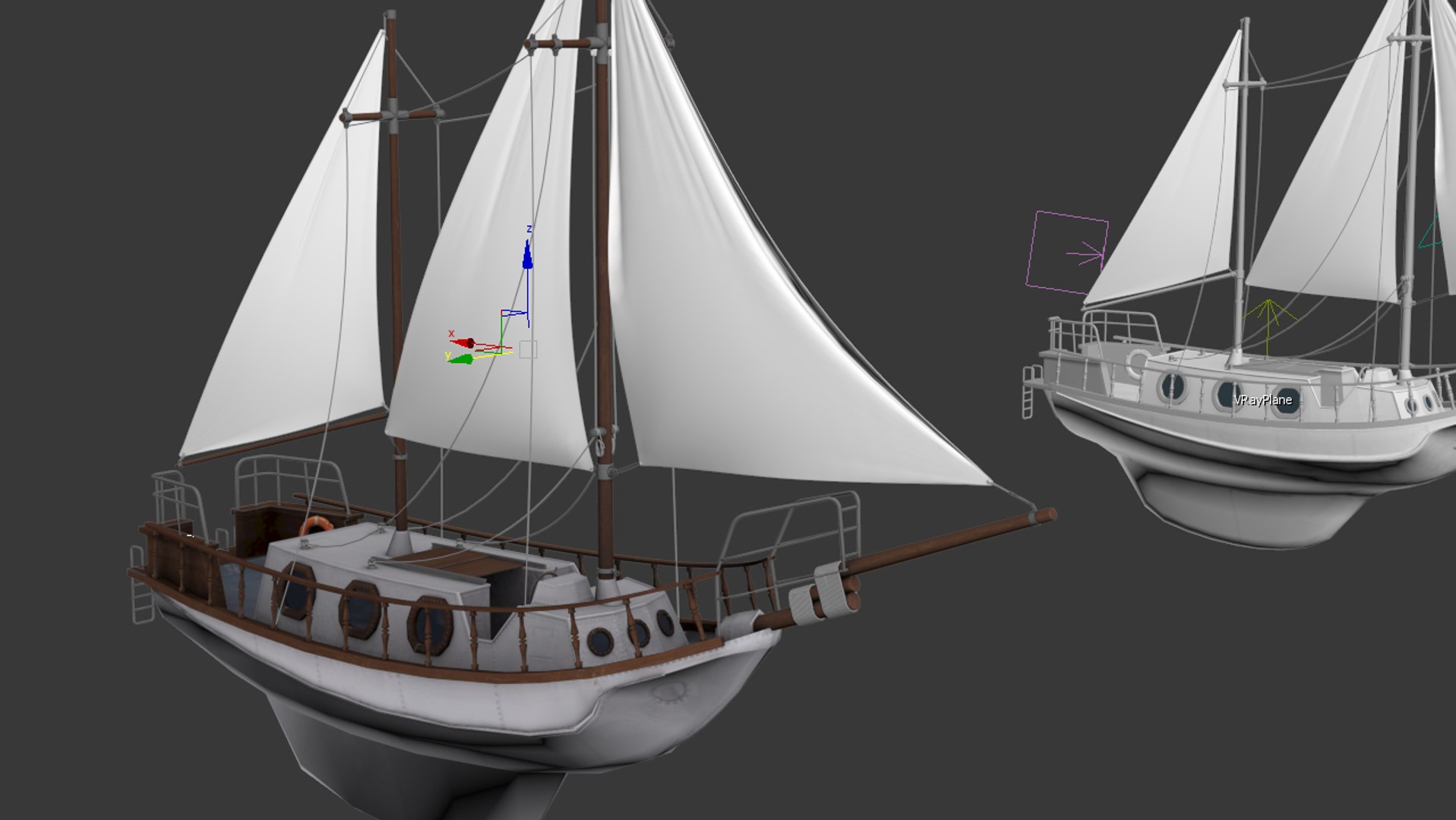 3ds max sail boat