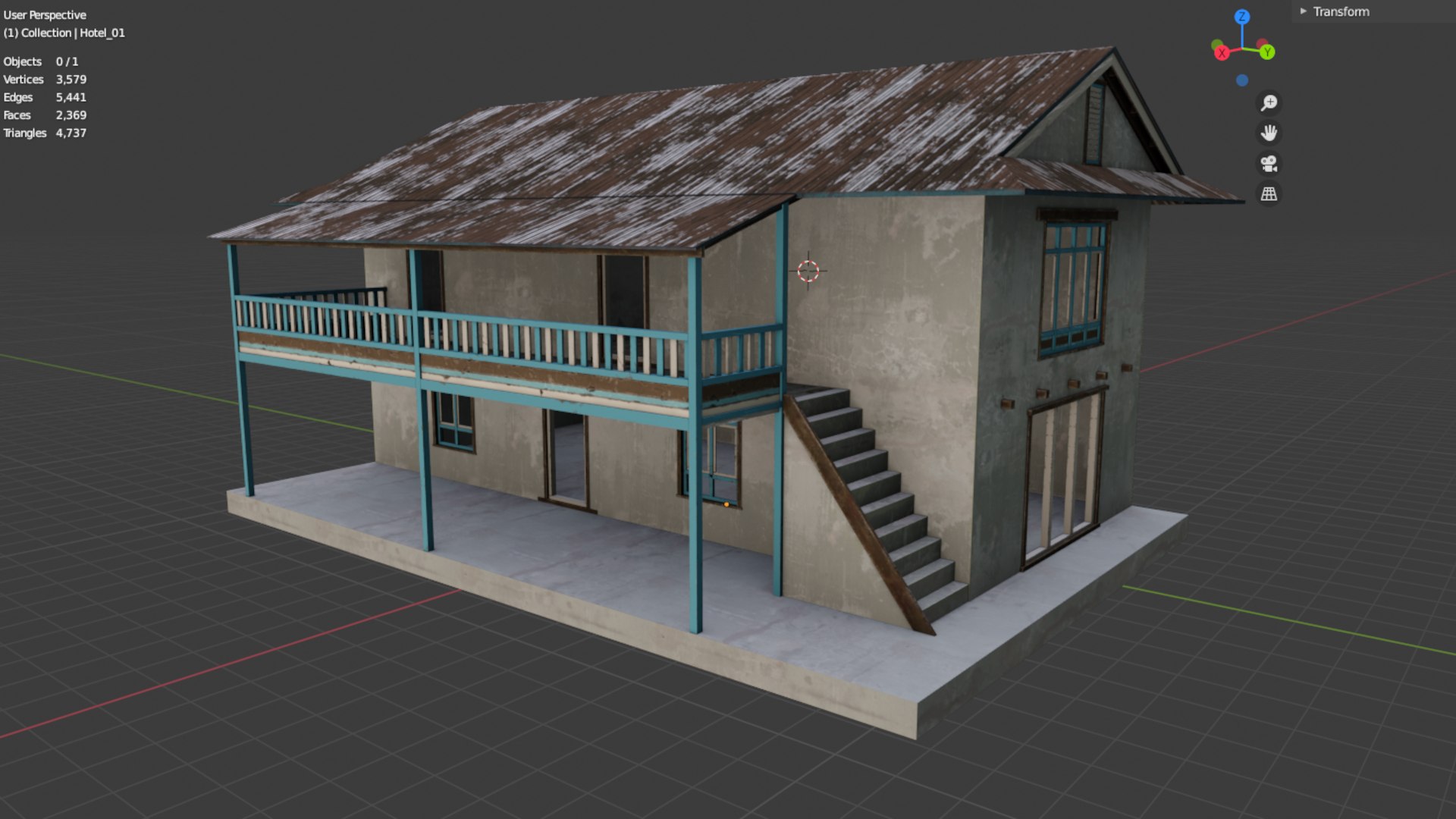 Mountain Hotel 3D Model - TurboSquid 1932826