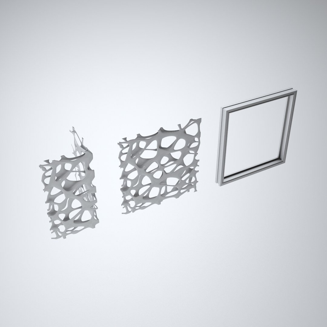 aluminium spider screen 3d max