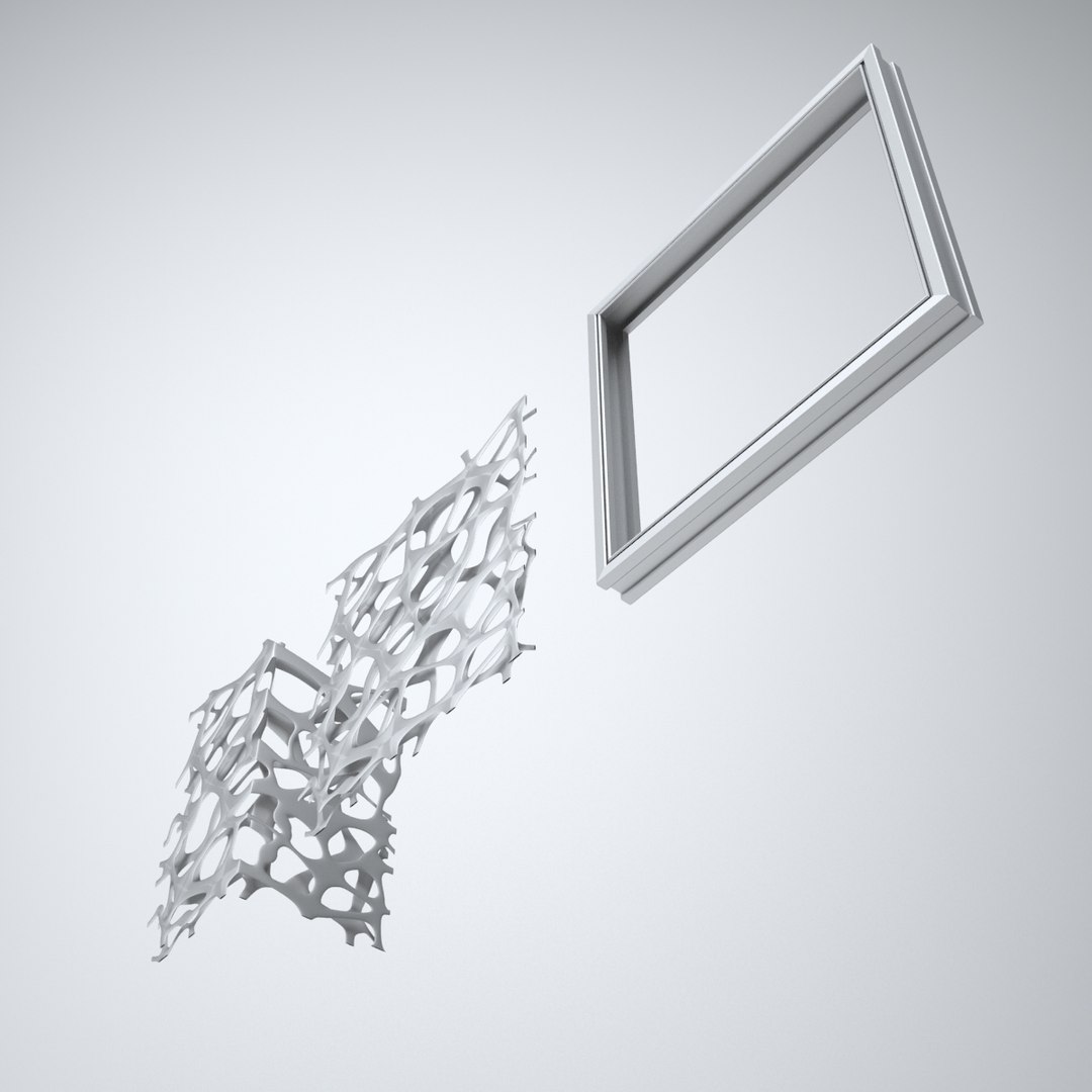 aluminium spider screen 3d max