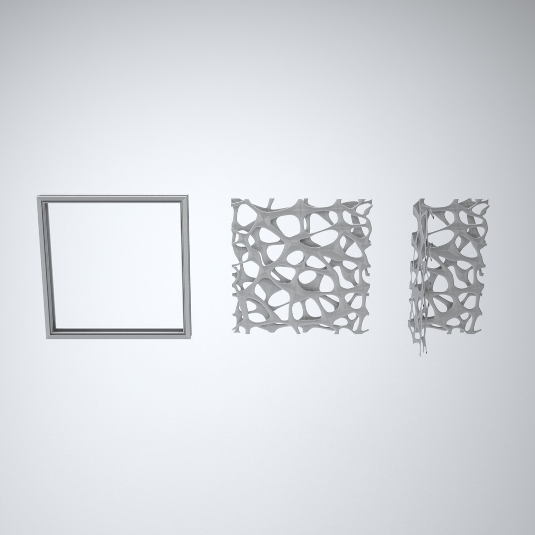 aluminium spider screen 3d max