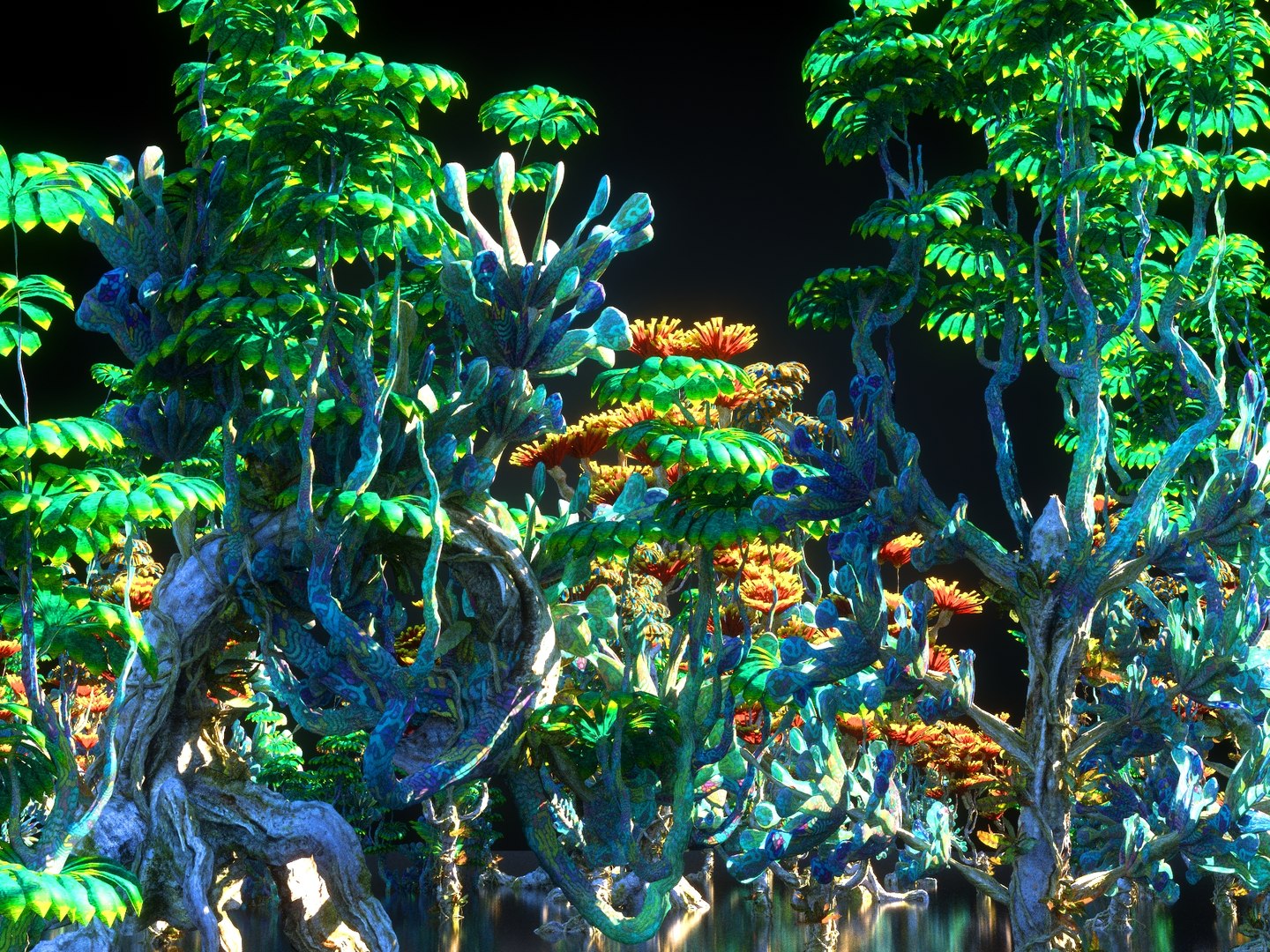 Pandora pack 30 tree 3D - TurboSquid 1471942