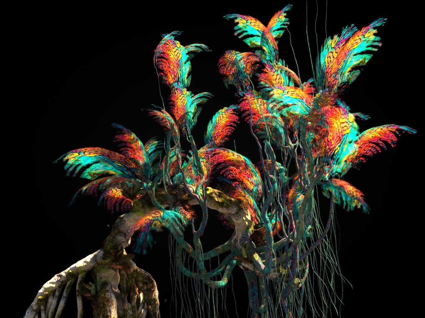 Pandora pack 30 tree 3D - TurboSquid 1471942