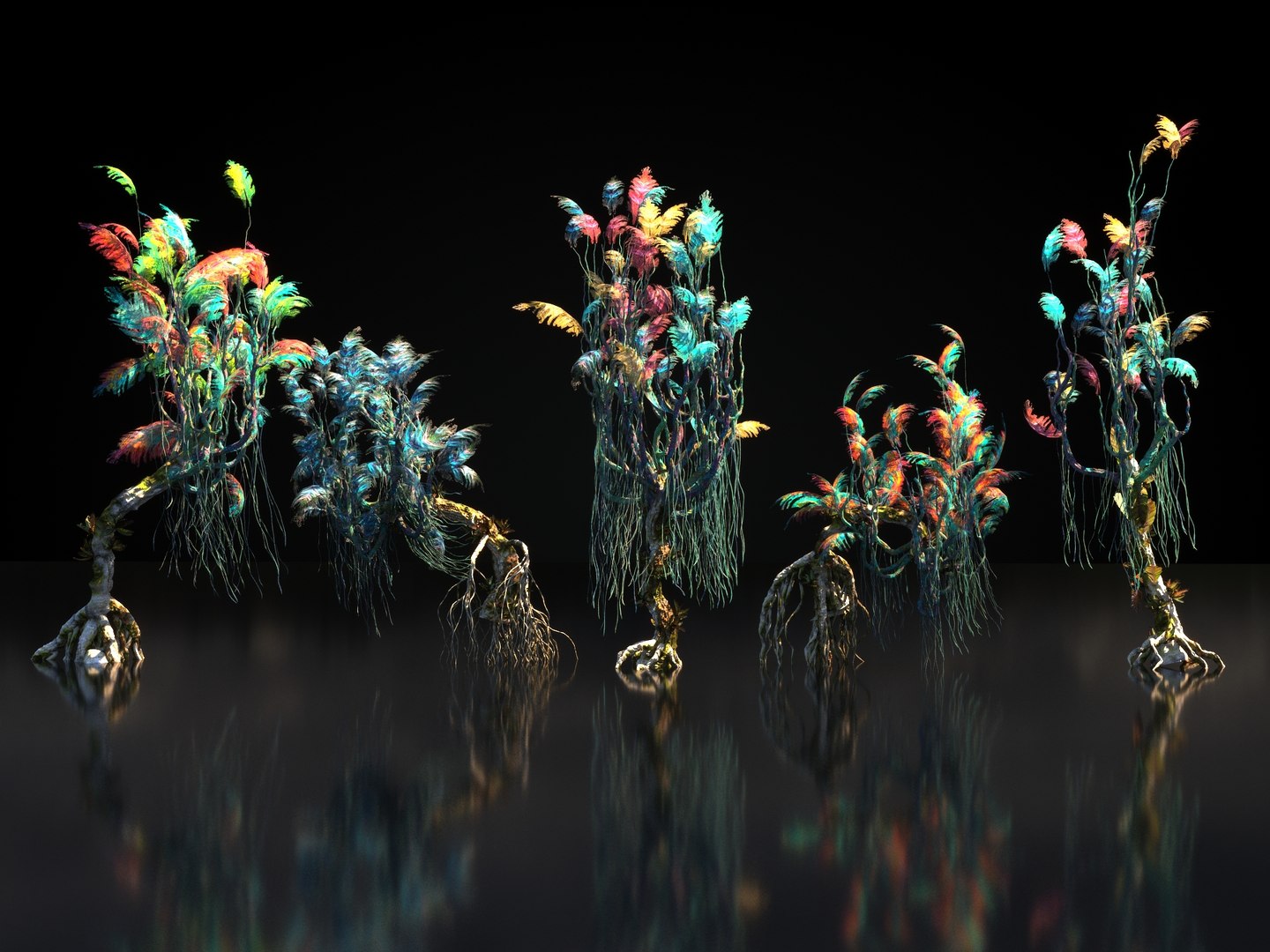 Pandora pack 30 tree 3D - TurboSquid 1471942