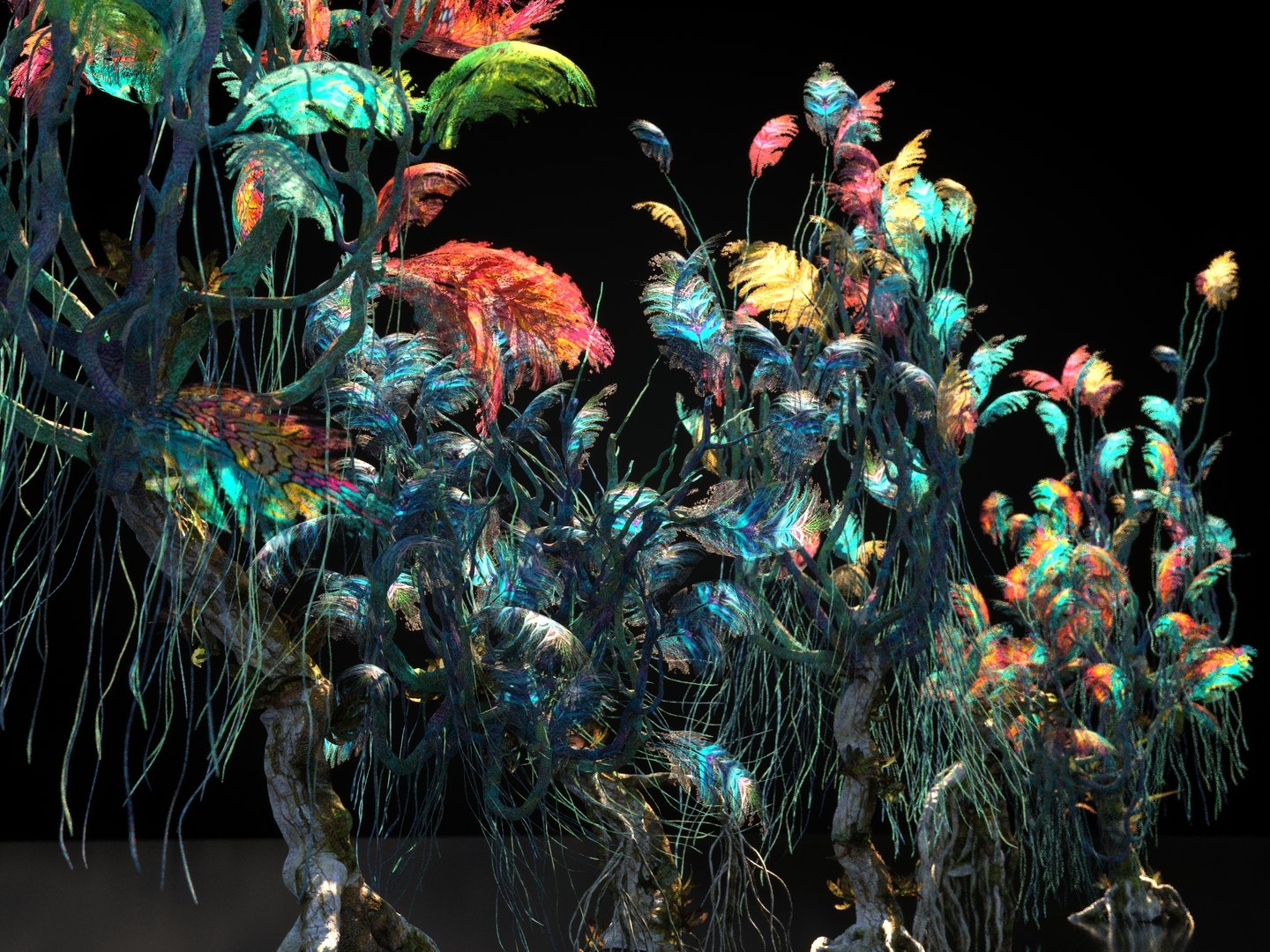 Pandora pack 30 tree 3D - TurboSquid 1471942