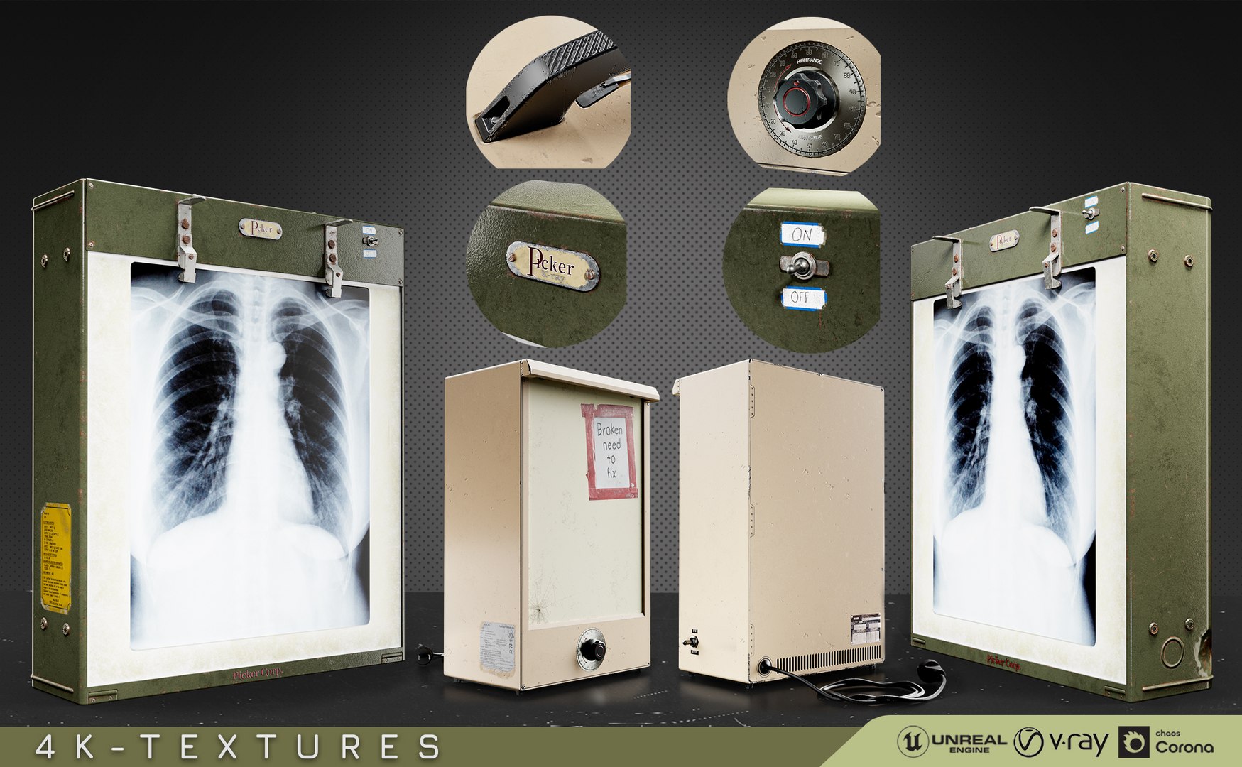 Vintage Radiography Equipment 3D Model - TurboSquid 2097027