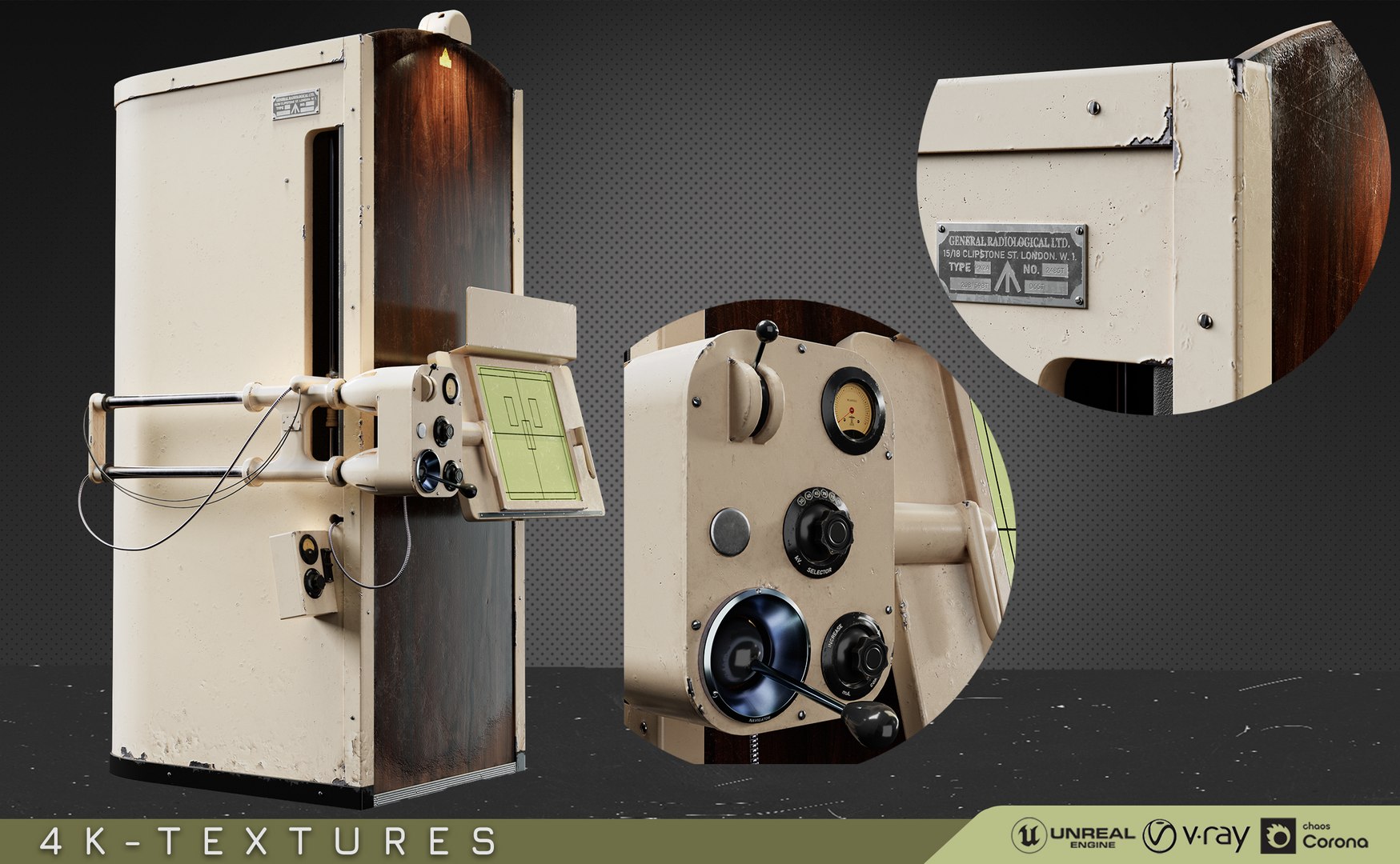 Vintage Radiography Equipment 3D Model - TurboSquid 2097027