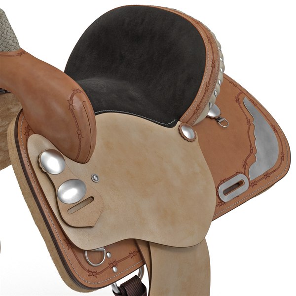 saddles set realistic 3d model