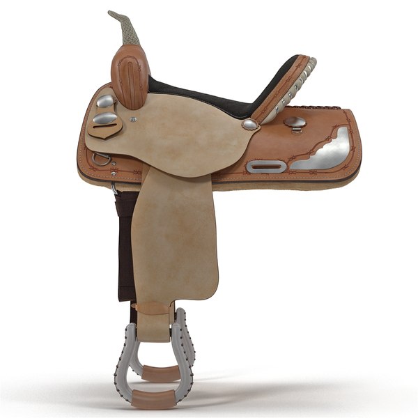 saddles set realistic 3d model