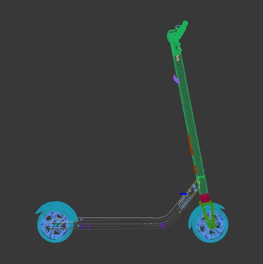 Electric Scooter 3D Model - TurboSquid 1589731