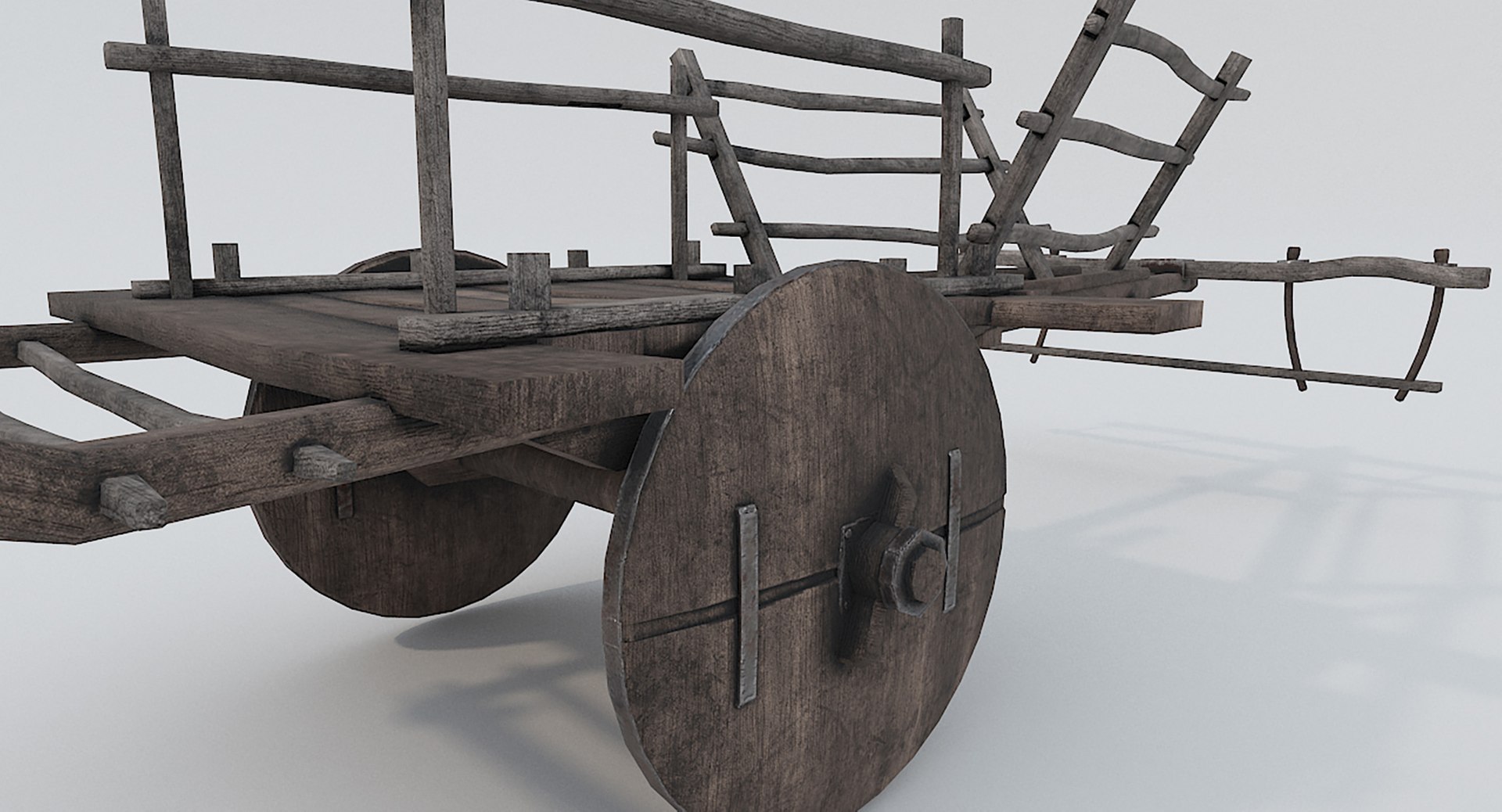 Ox Cart PBR 3D Model - TurboSquid 1737438