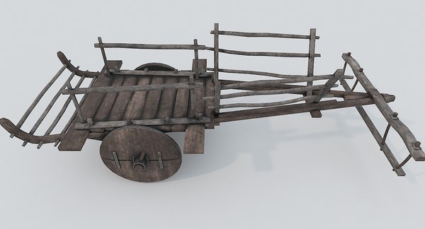 Ox Cart PBR 3D model - TurboSquid 1737438
