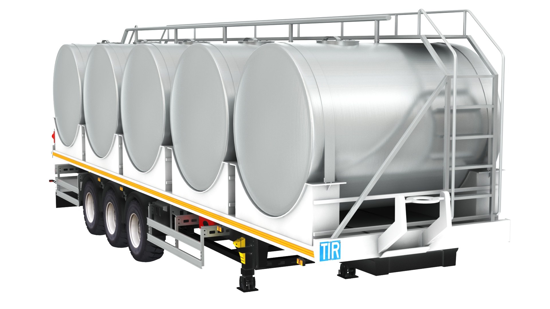 Milk Cooler Tank And Milk Trailer Colleciton 3D Model - TurboSquid 2278549