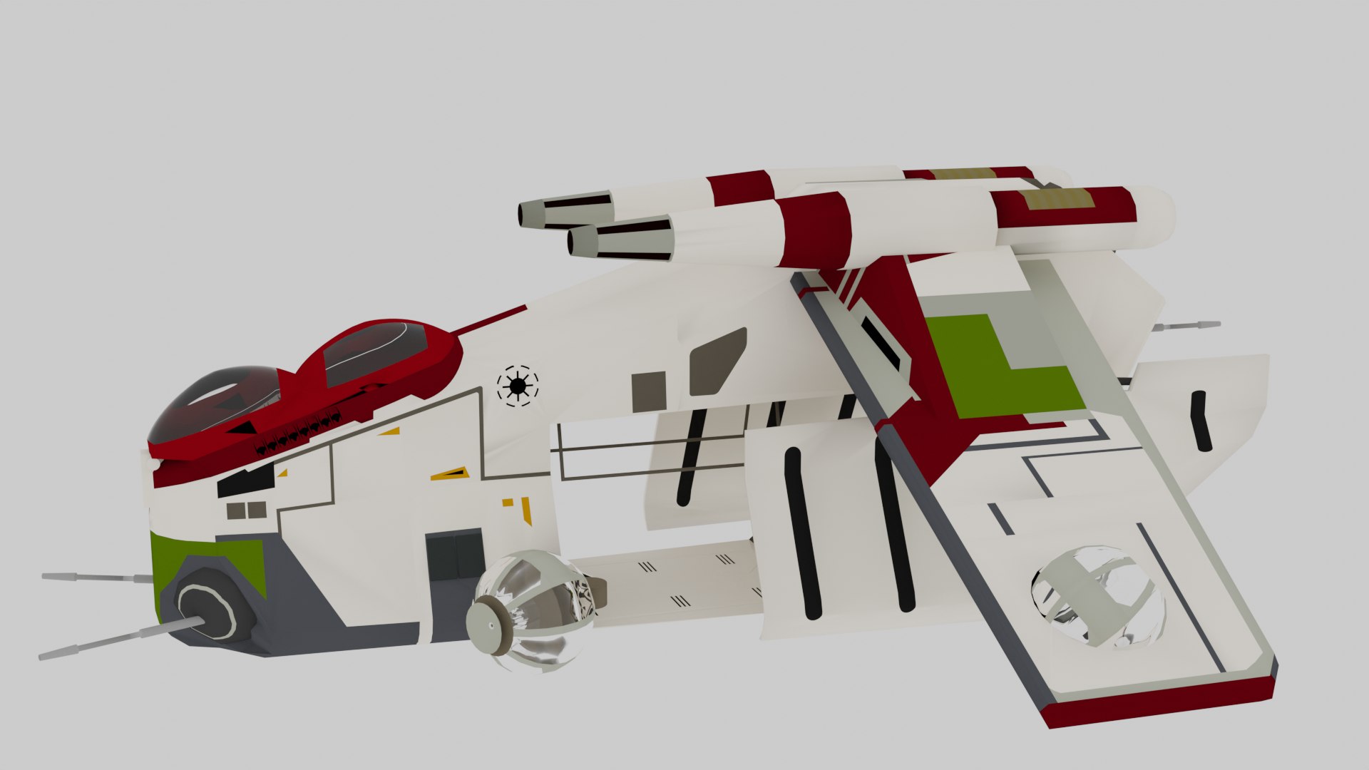 3D Star Wars Republic Gunship - TurboSquid 1853390