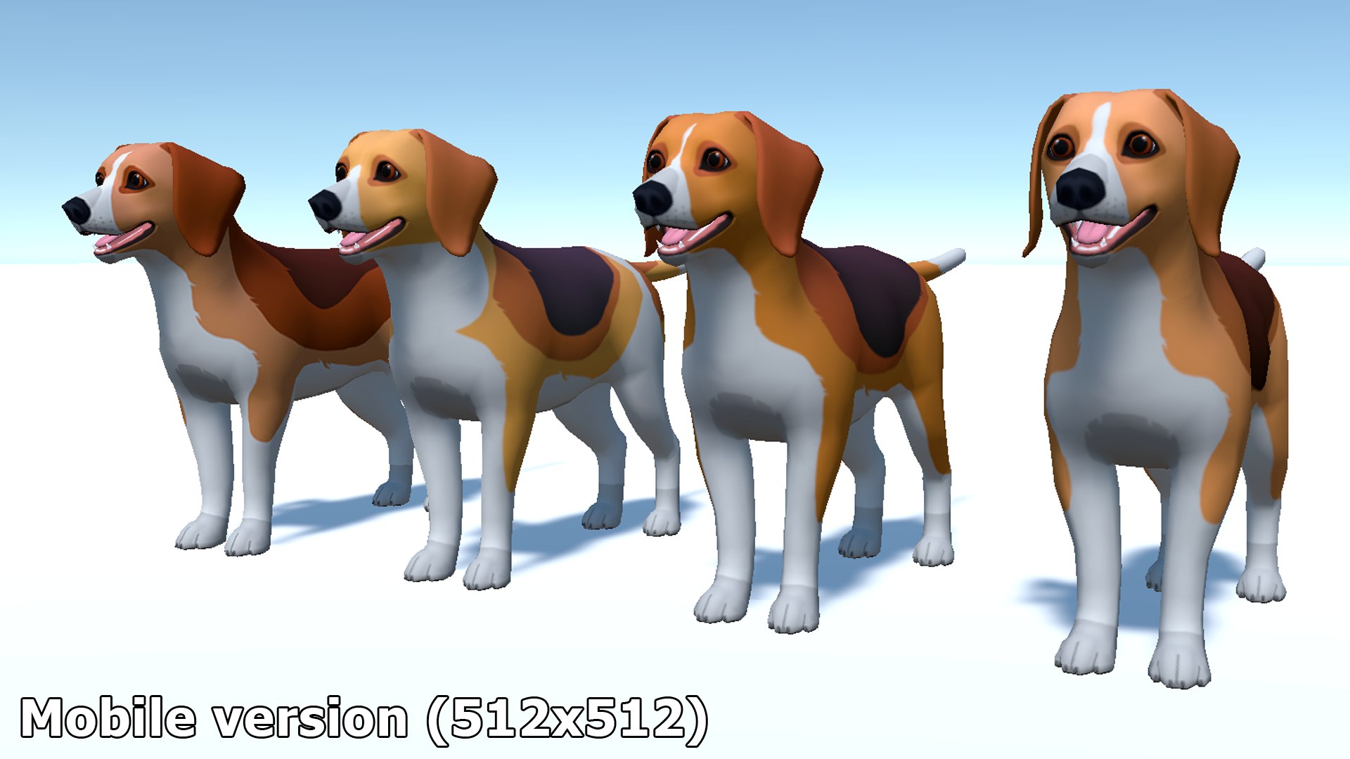 3D Cartoon Dog - Beagle - TurboSquid 2273427