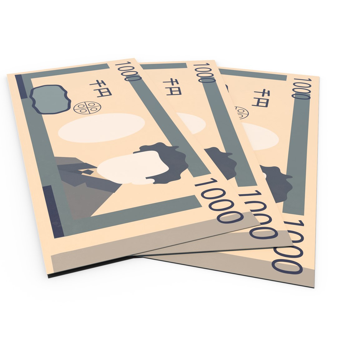 1000 Currency Note 3D - TurboSquid 2088984
