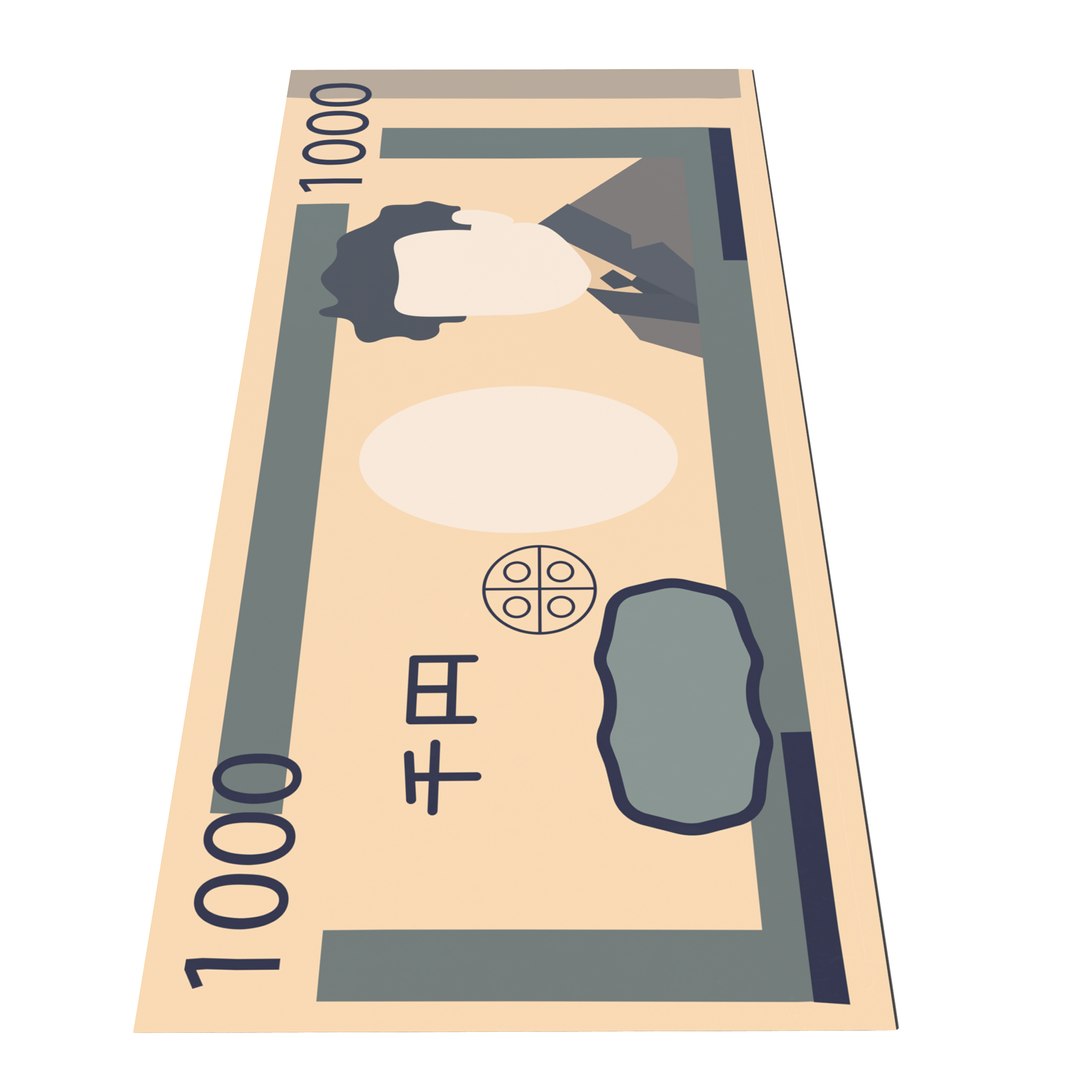 1000 Currency Note 3D - TurboSquid 2088984