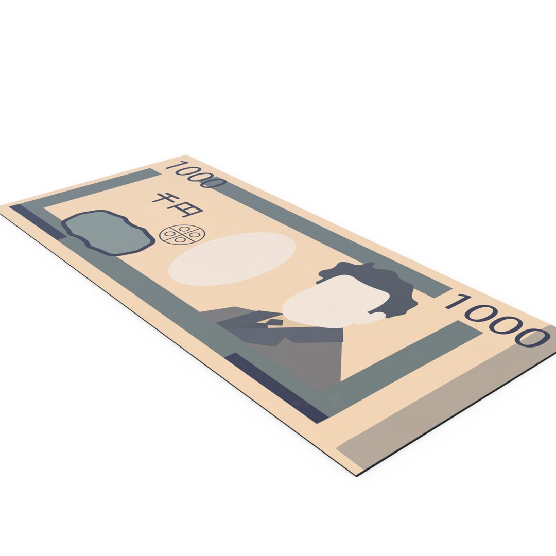 1000 Currency Note 3D - TurboSquid 2088984