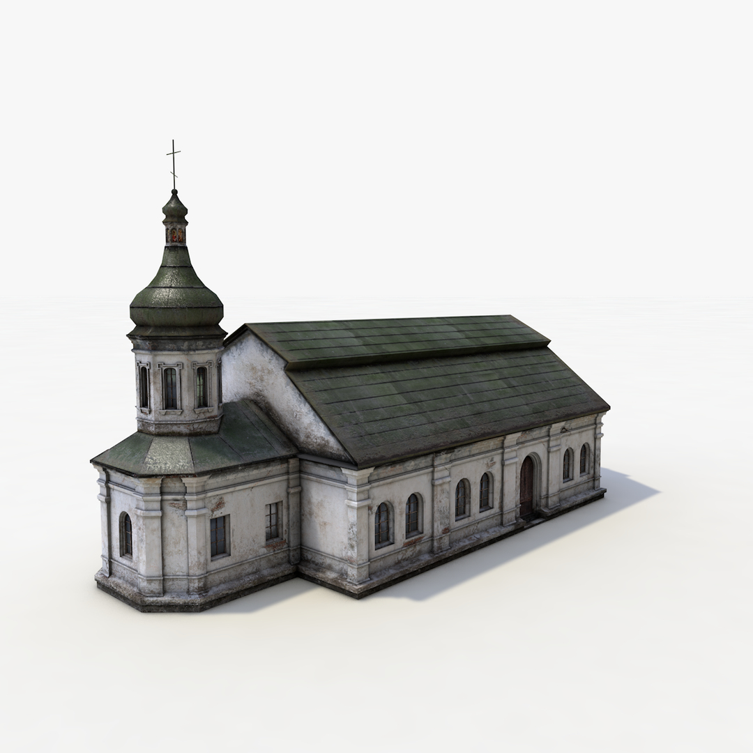 3ds Max Monastery Refectory Church