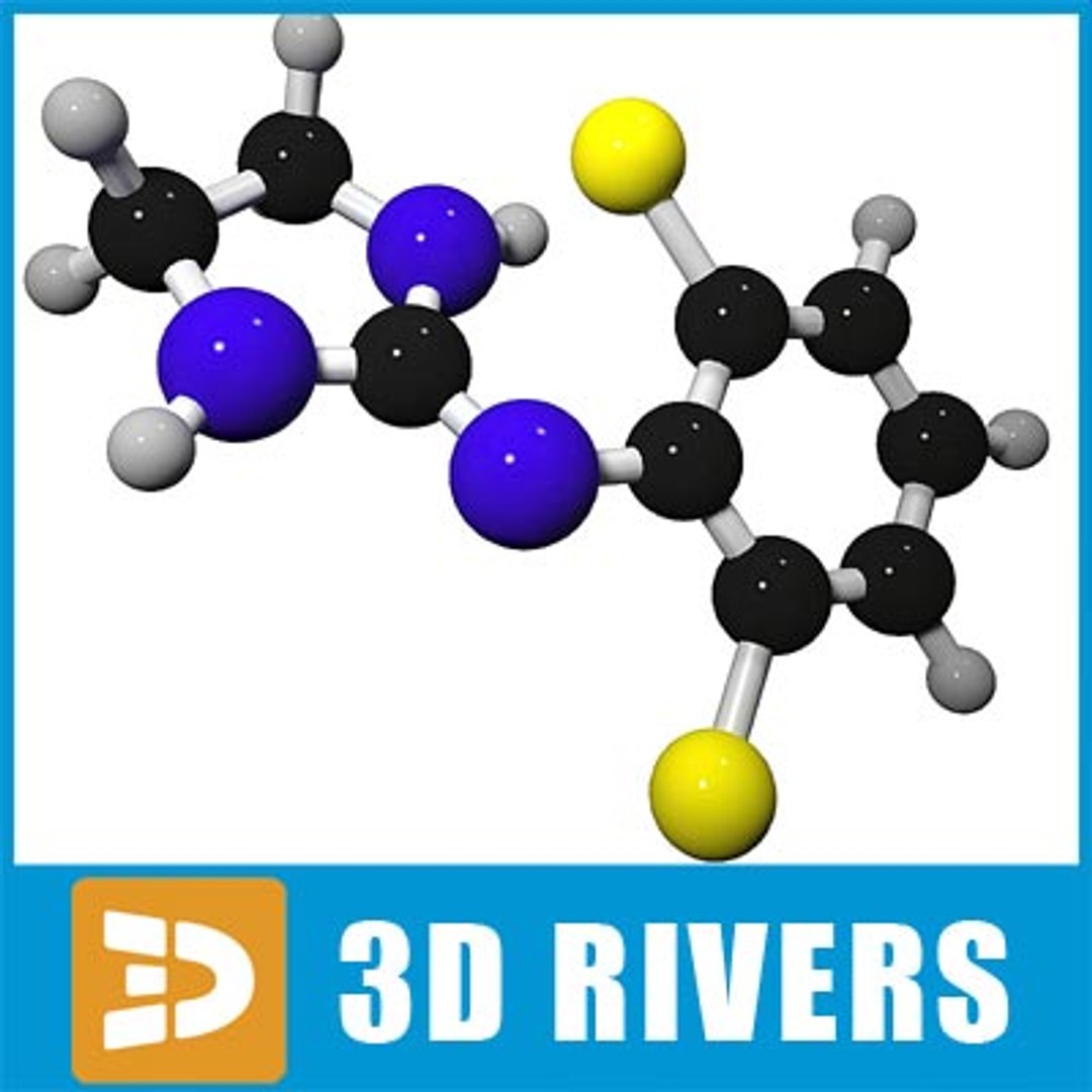 clonidine molecule structure 3ds