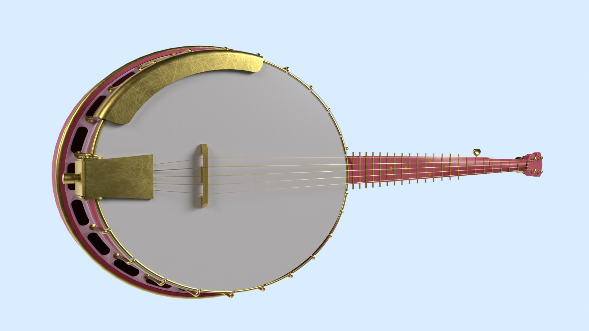 3D Banjo Model - TurboSquid 2350046
