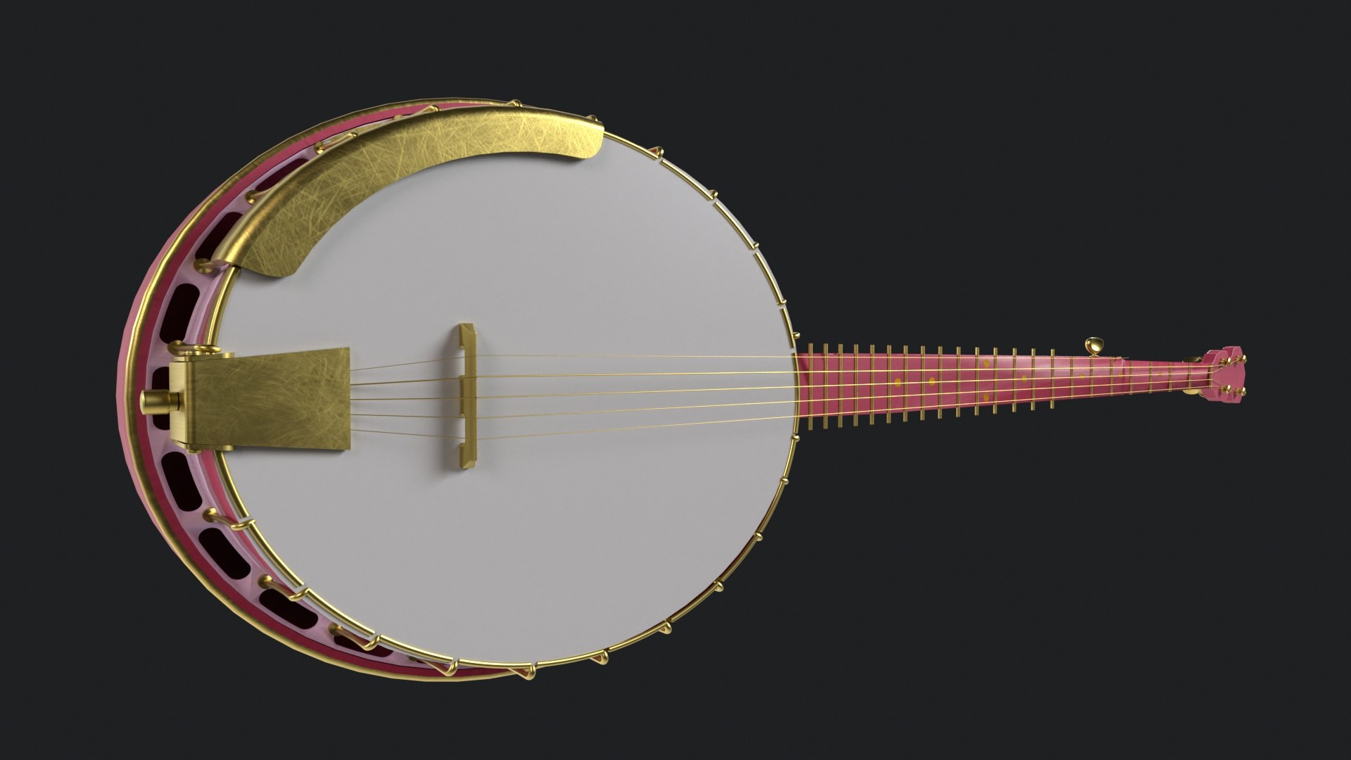 3D Banjo Model - TurboSquid 2350046