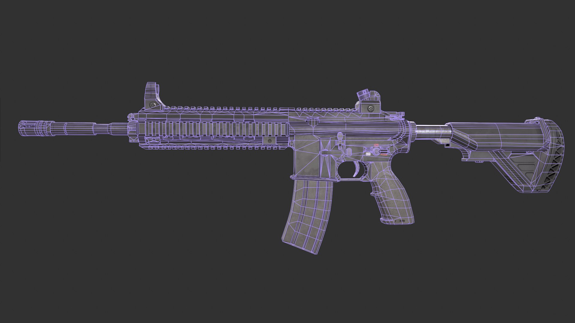 3D HK 416 Model - TurboSquid 1992335