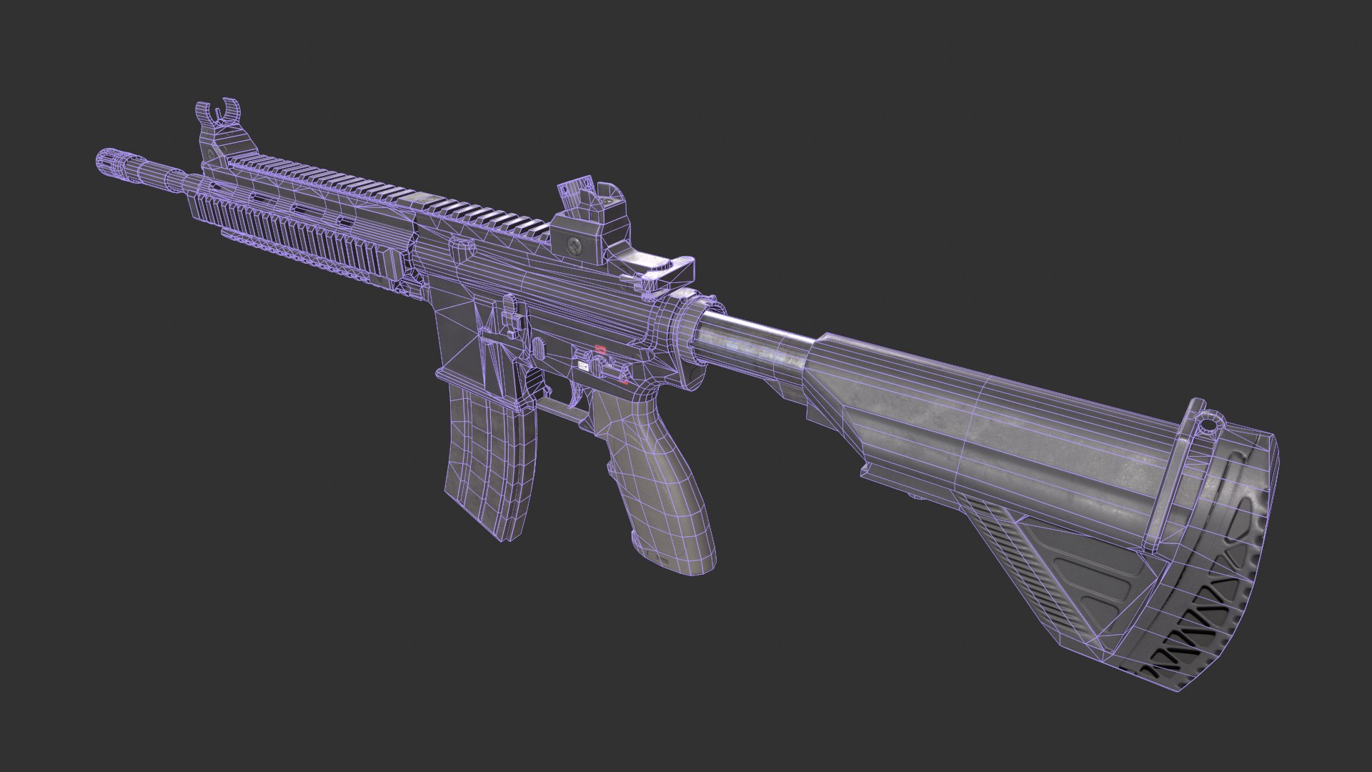 3D HK 416 Model - TurboSquid 1992335
