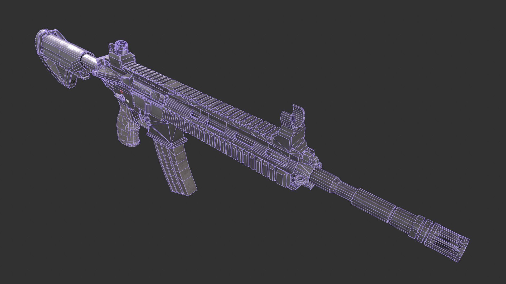 3D HK 416 Model - TurboSquid 1992335