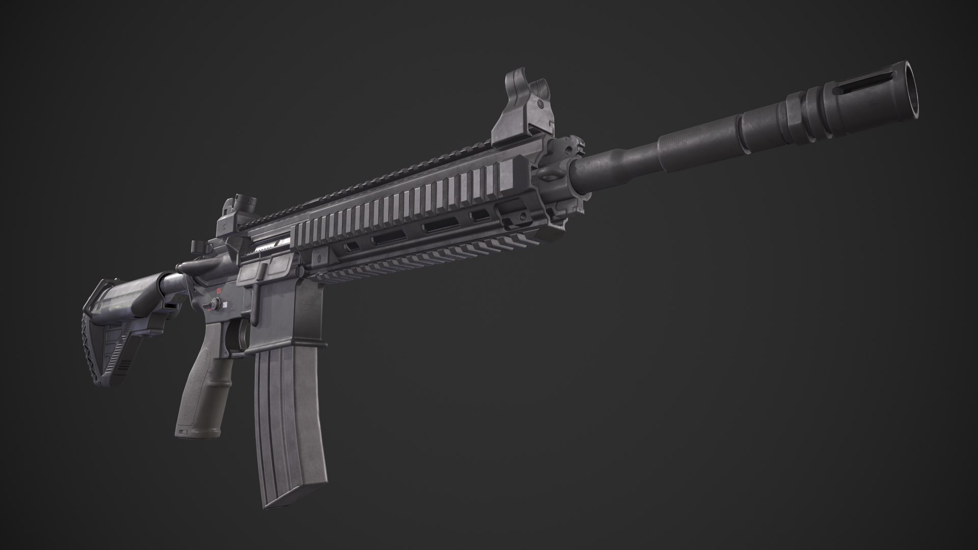 3D HK 416 Model - TurboSquid 1992335