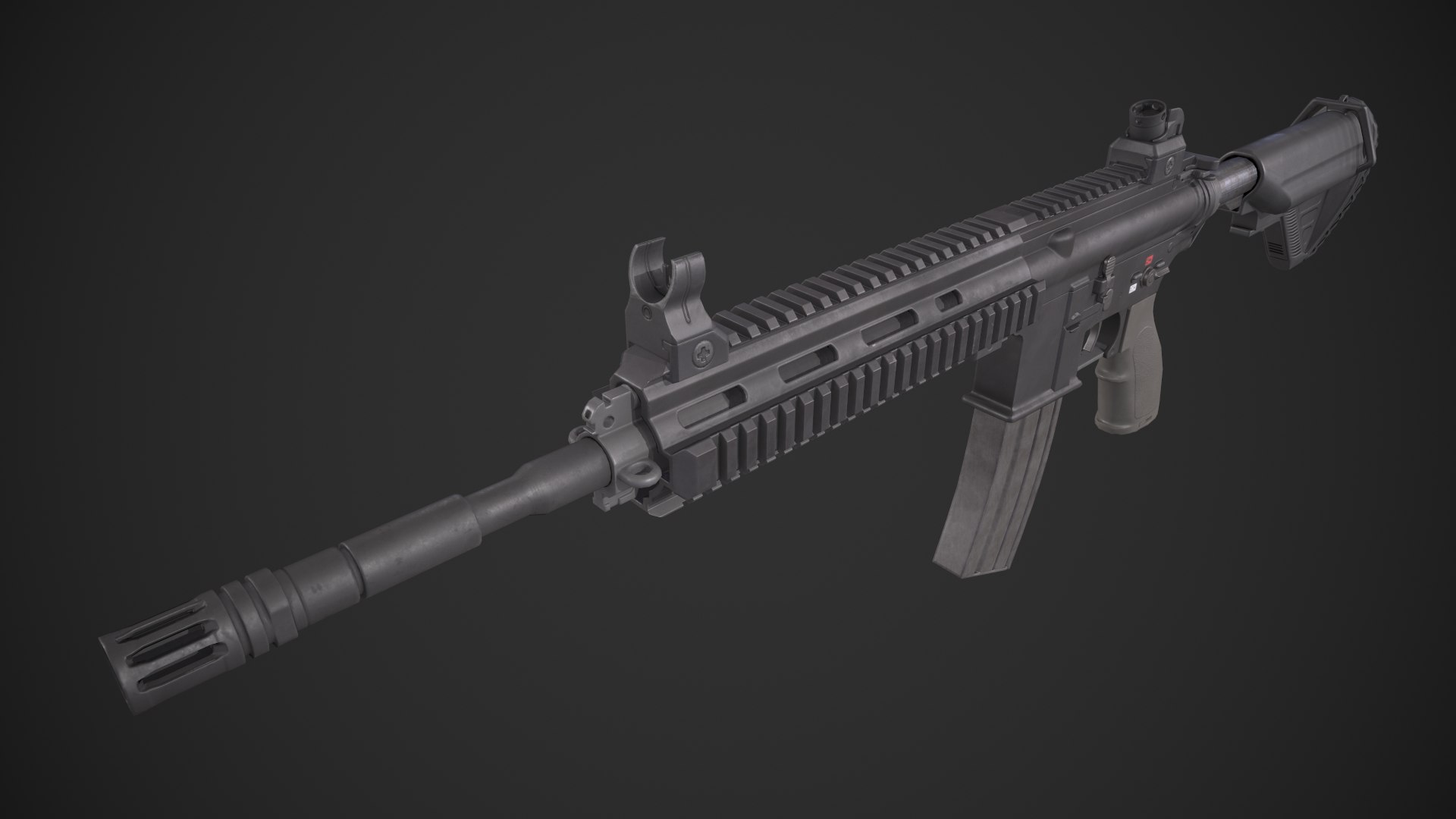 3D HK 416 Model - TurboSquid 1992335