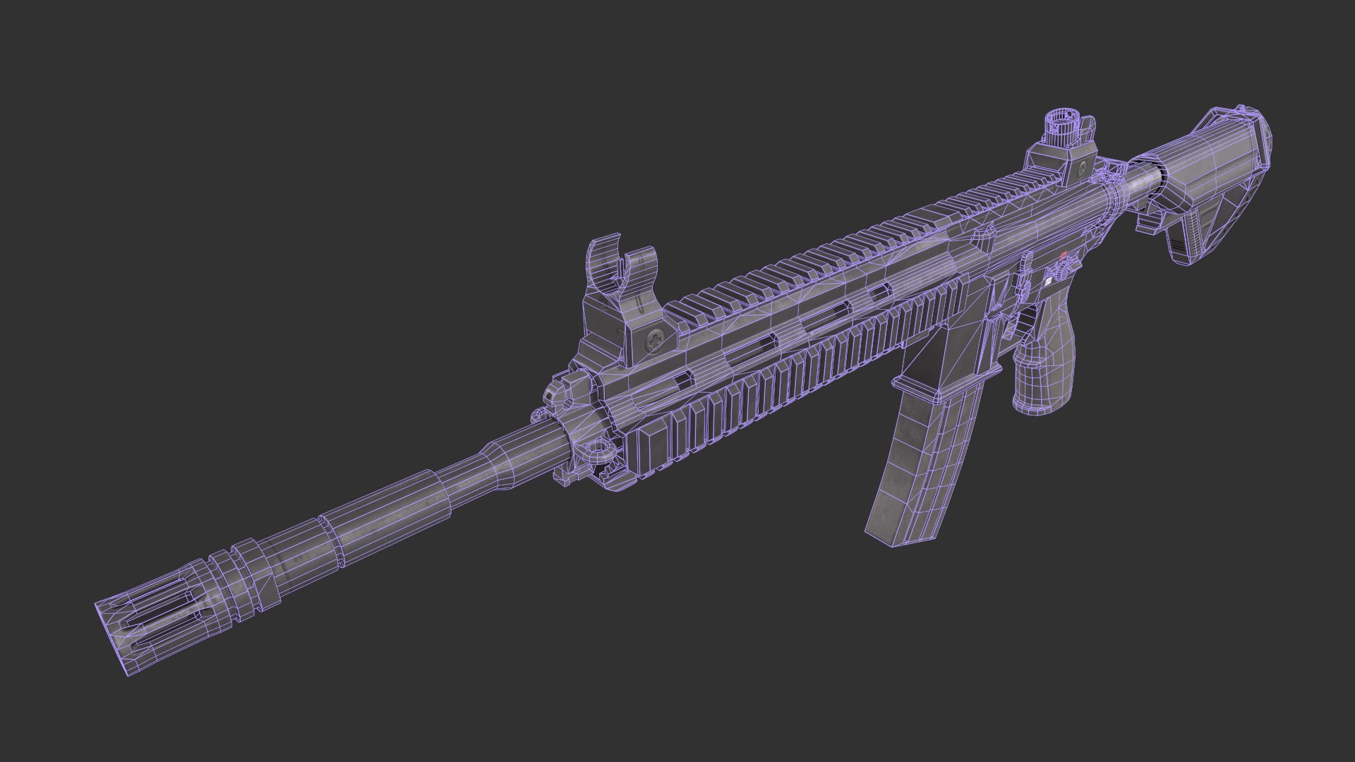 3D HK 416 Model - TurboSquid 1992335